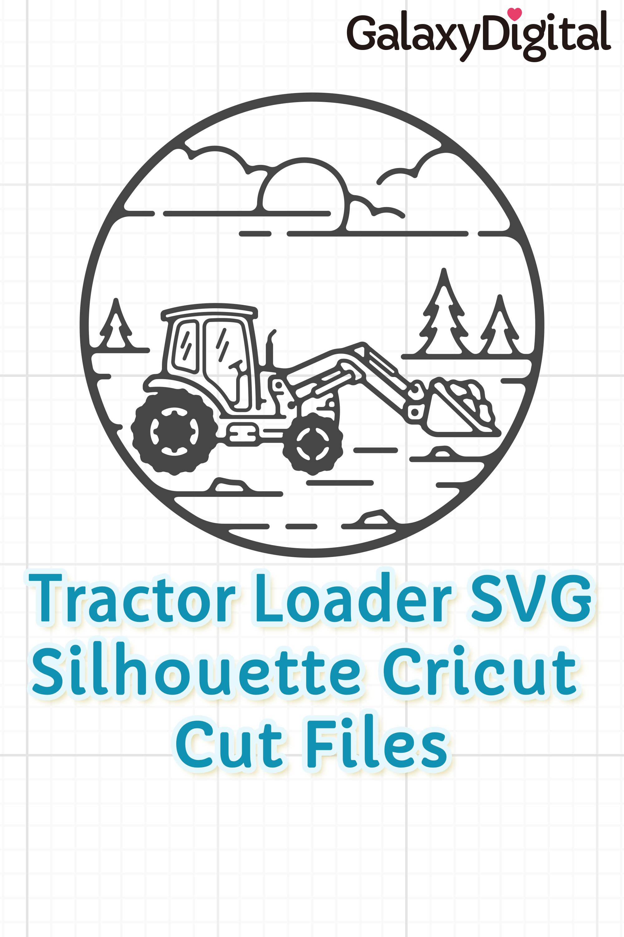 Tractor Loader SVG, Tractor Loader Scene SVG