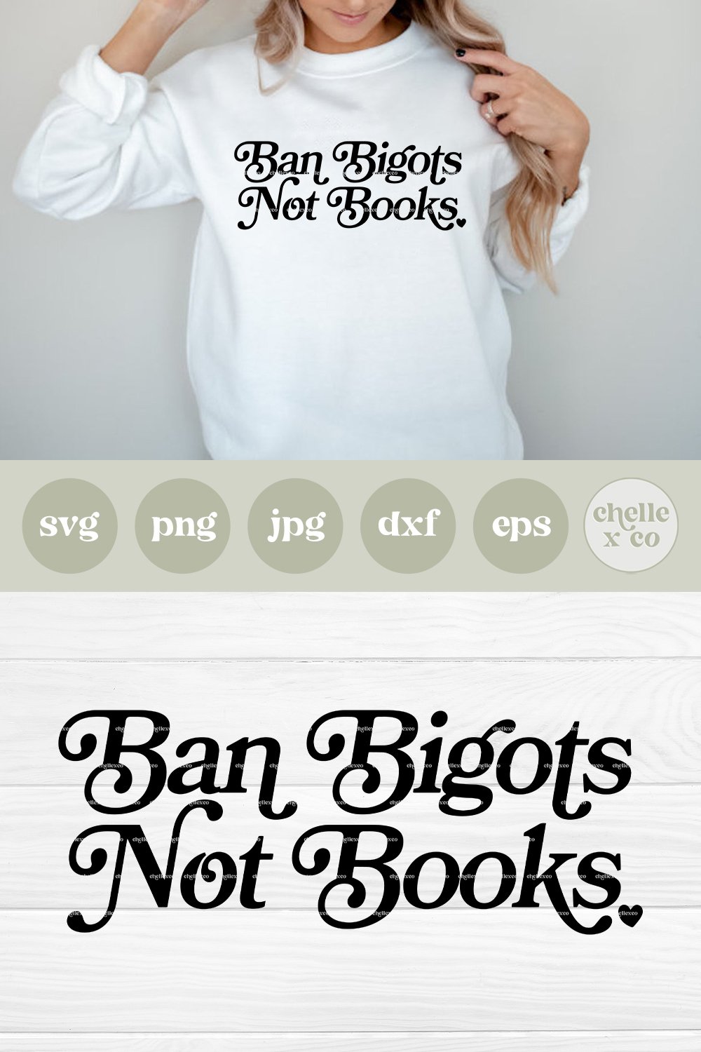 Ban Bigots Not Books SVG PNG