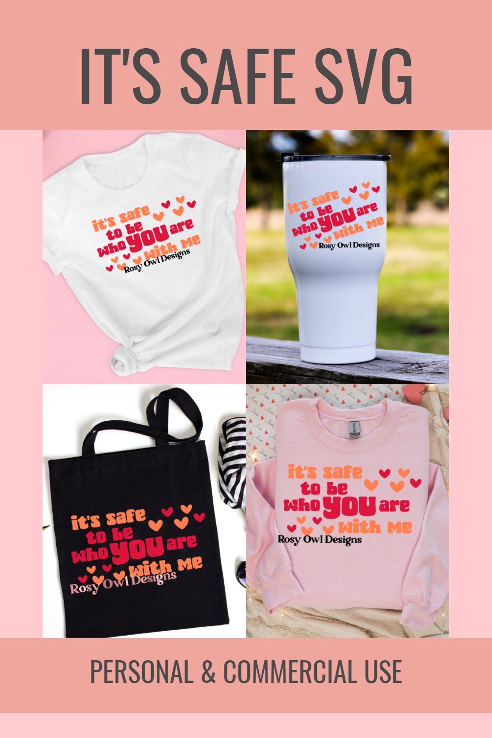 It's Safe with me SVG, Be Who You Are, Pride, Safe Space