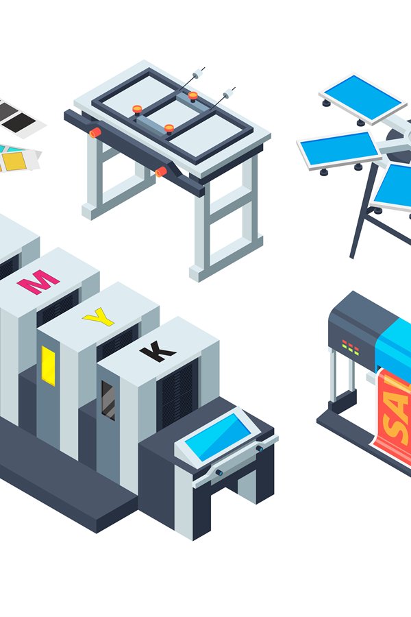 Print house machine. Digital laser printer inkjet plotter va