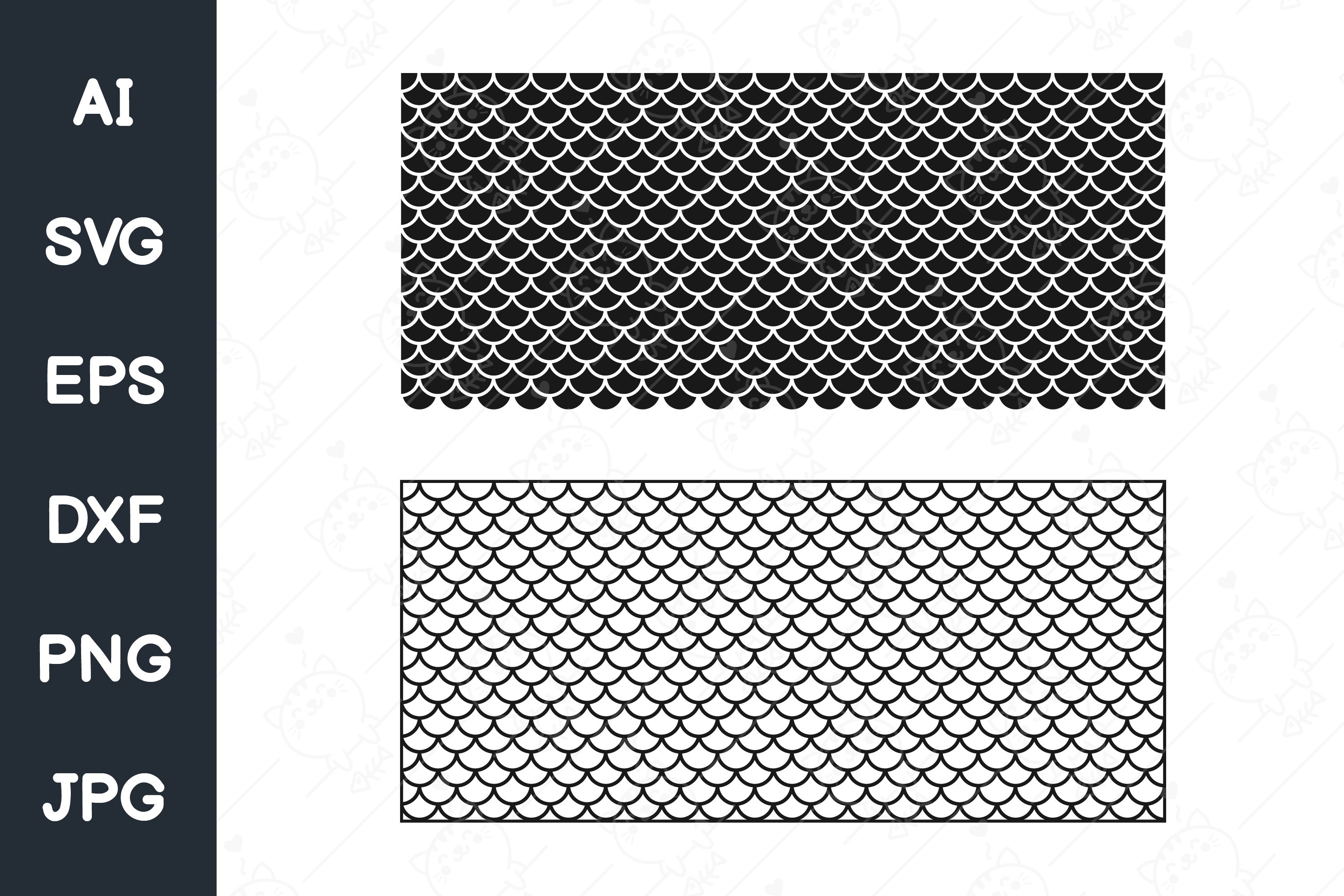 Mermaid Scales SVG,Fish scales svg. svg for (1250092)