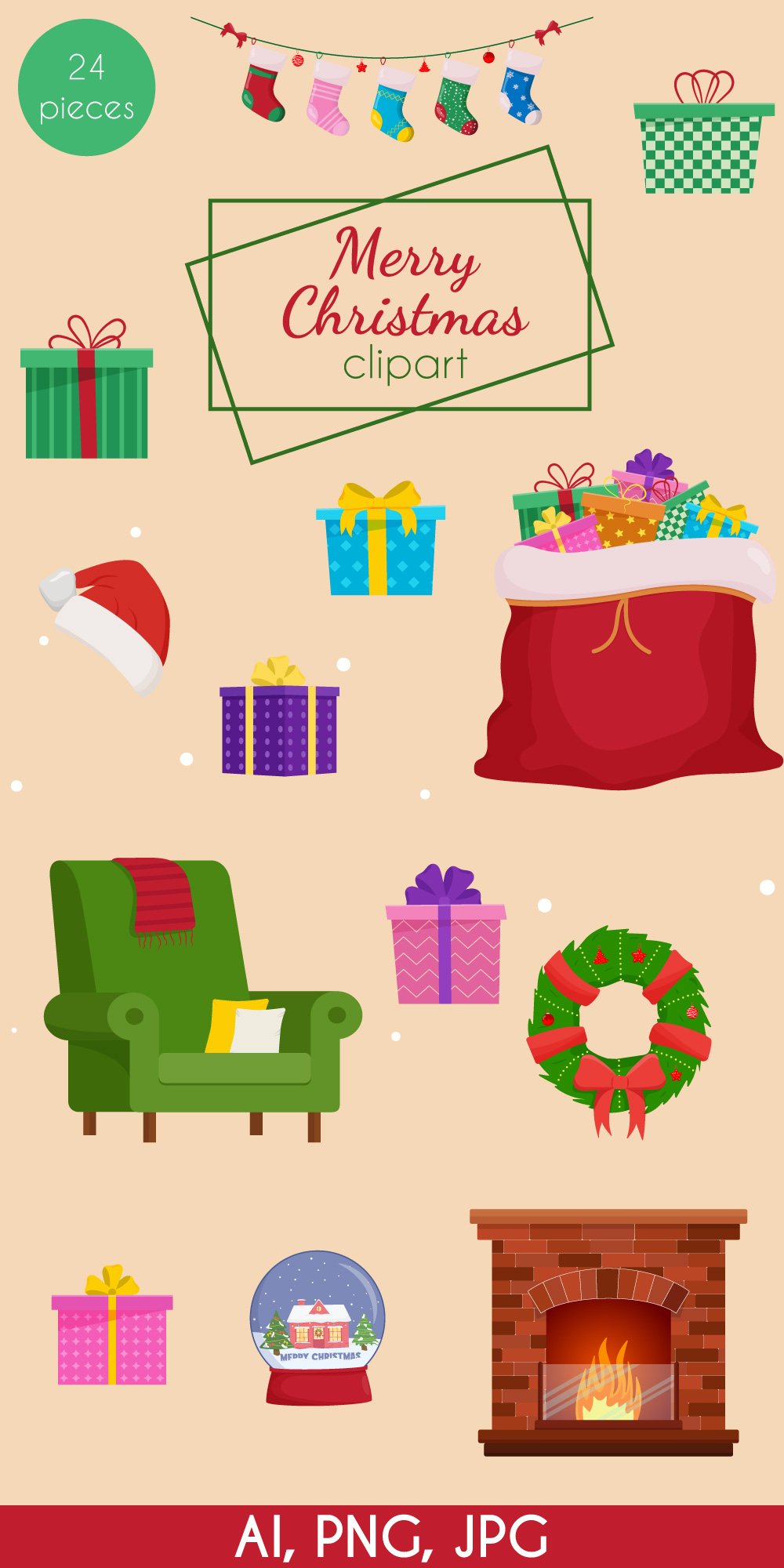 Christmas Clipart Bundle