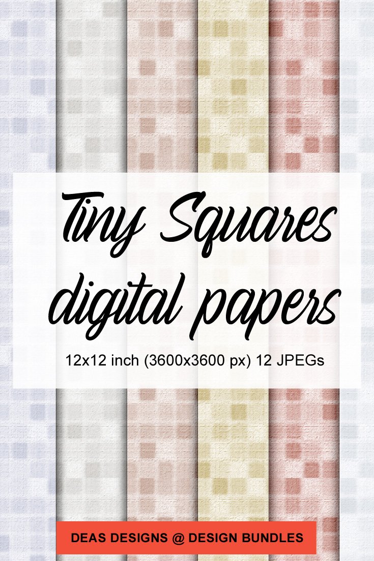 Tiny squares digital papers