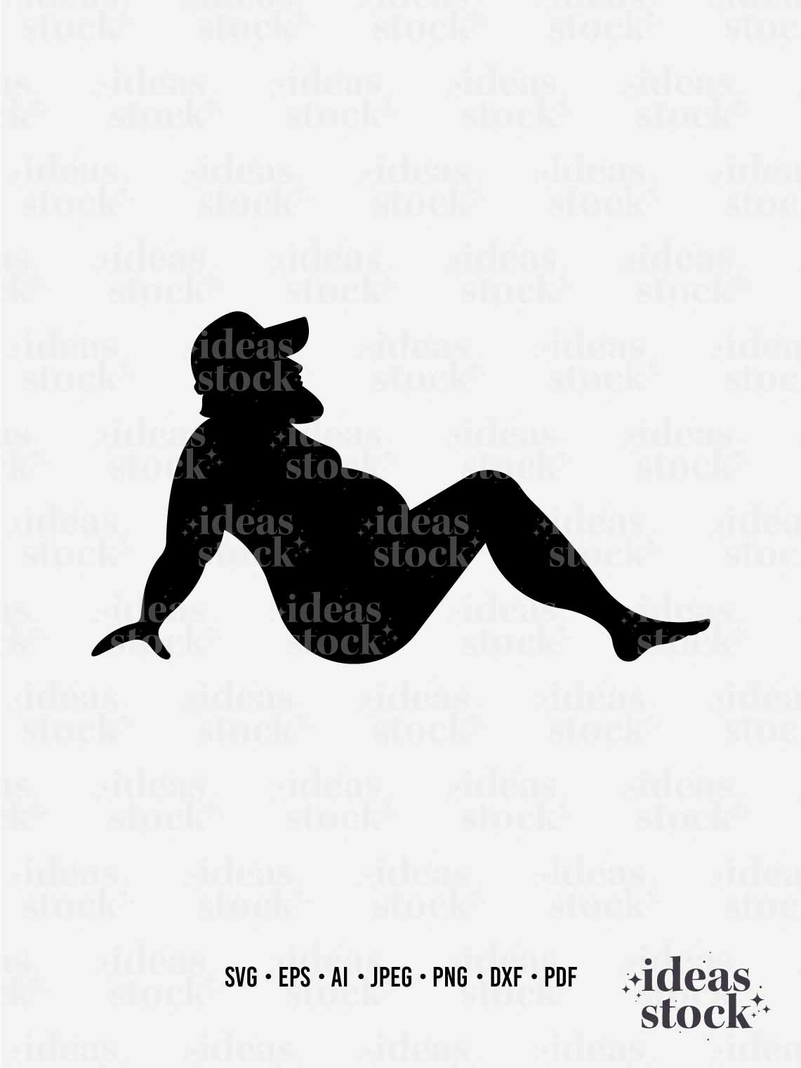 Fat Man Dance. Sexy Guy. Chubby Man. Silhouette. Husband.