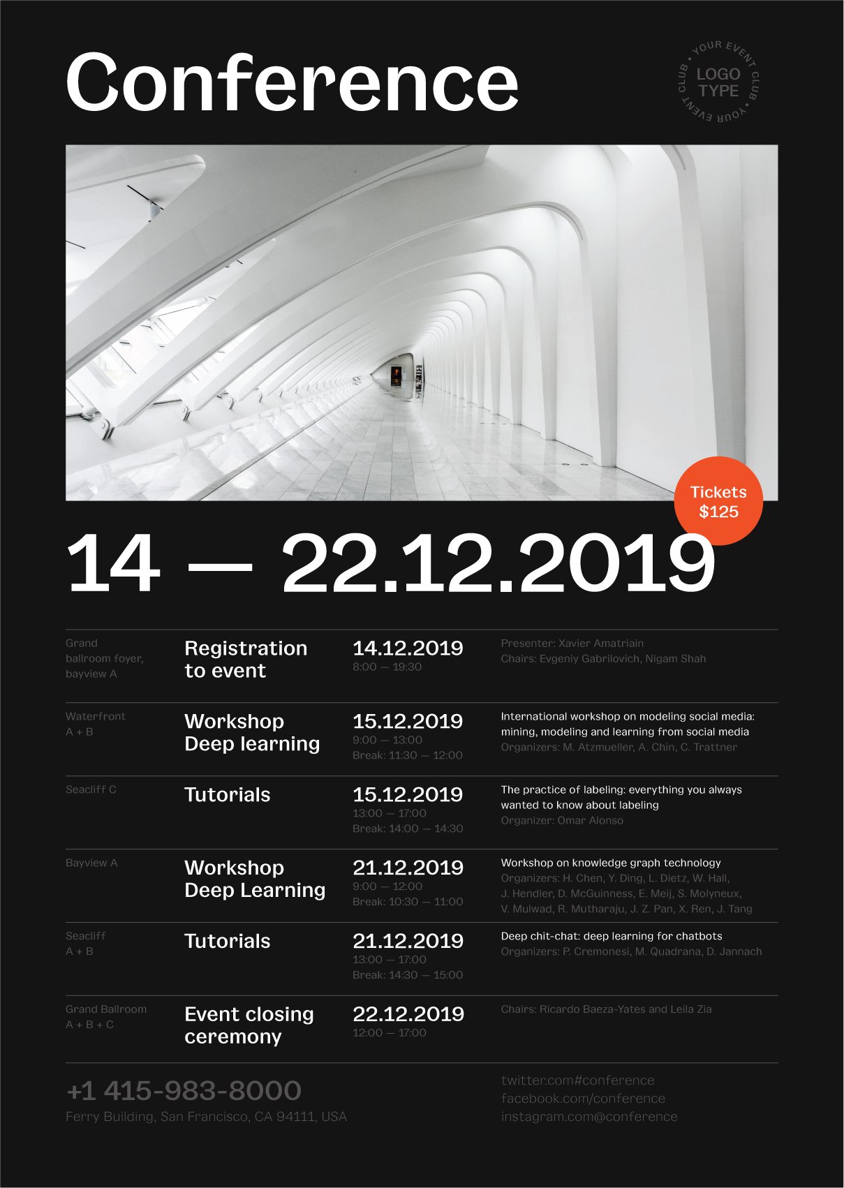 Conference Schedule Poster (764320)