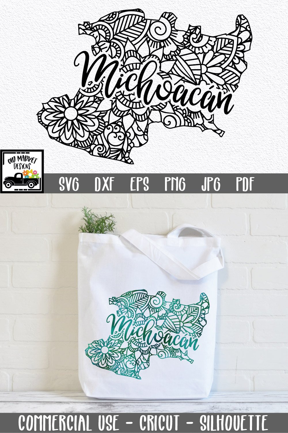 Michoacán SVG File - Michoacán Mexico State Mandala