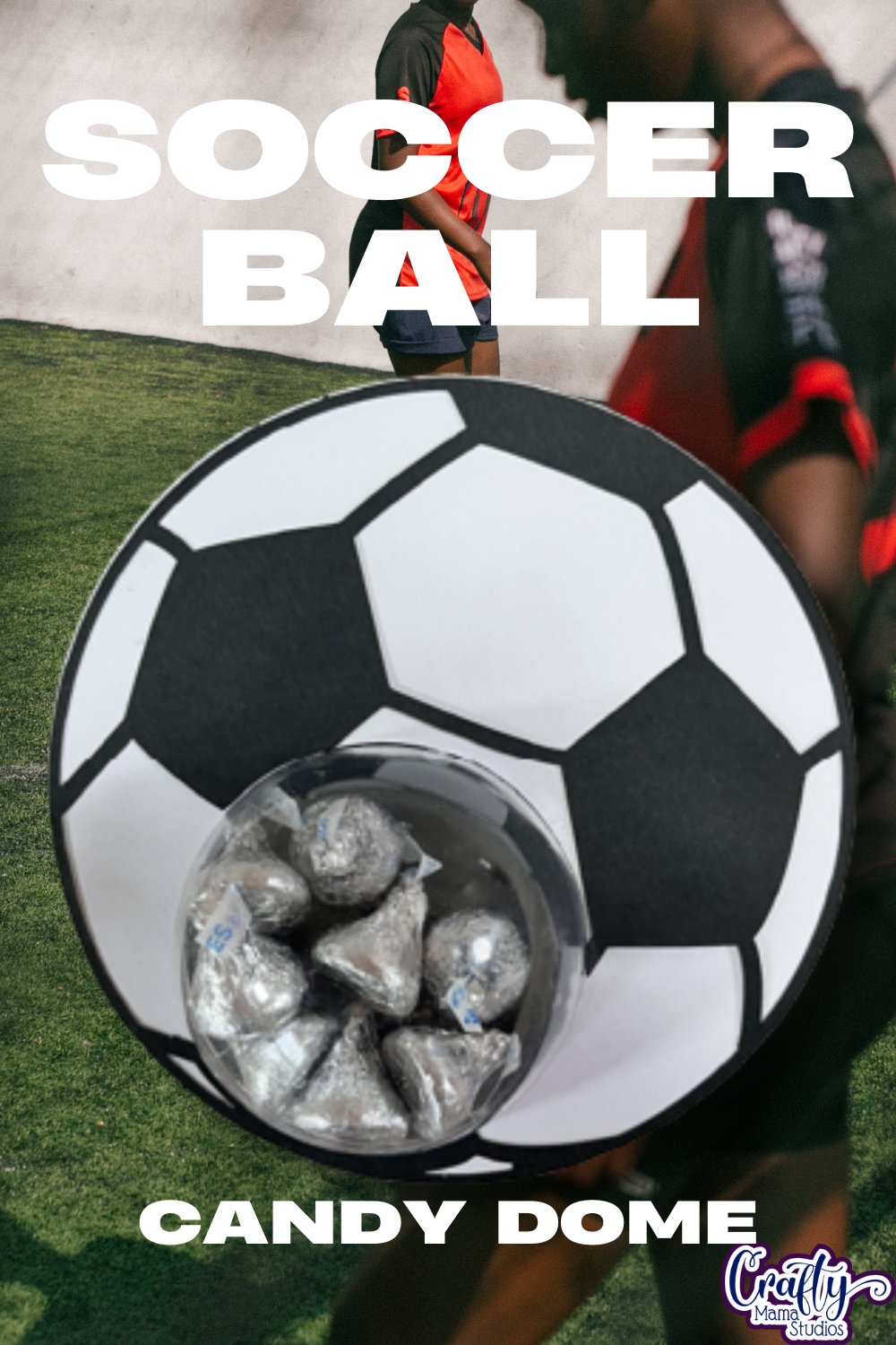 Soccer Candy Dome Holder, Soccer Ball Sports Candy Ornament