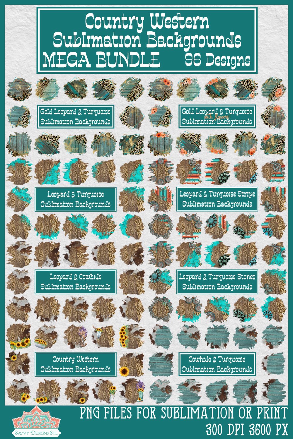 Country Mega Bundle | Western Sublimation Backgrounds