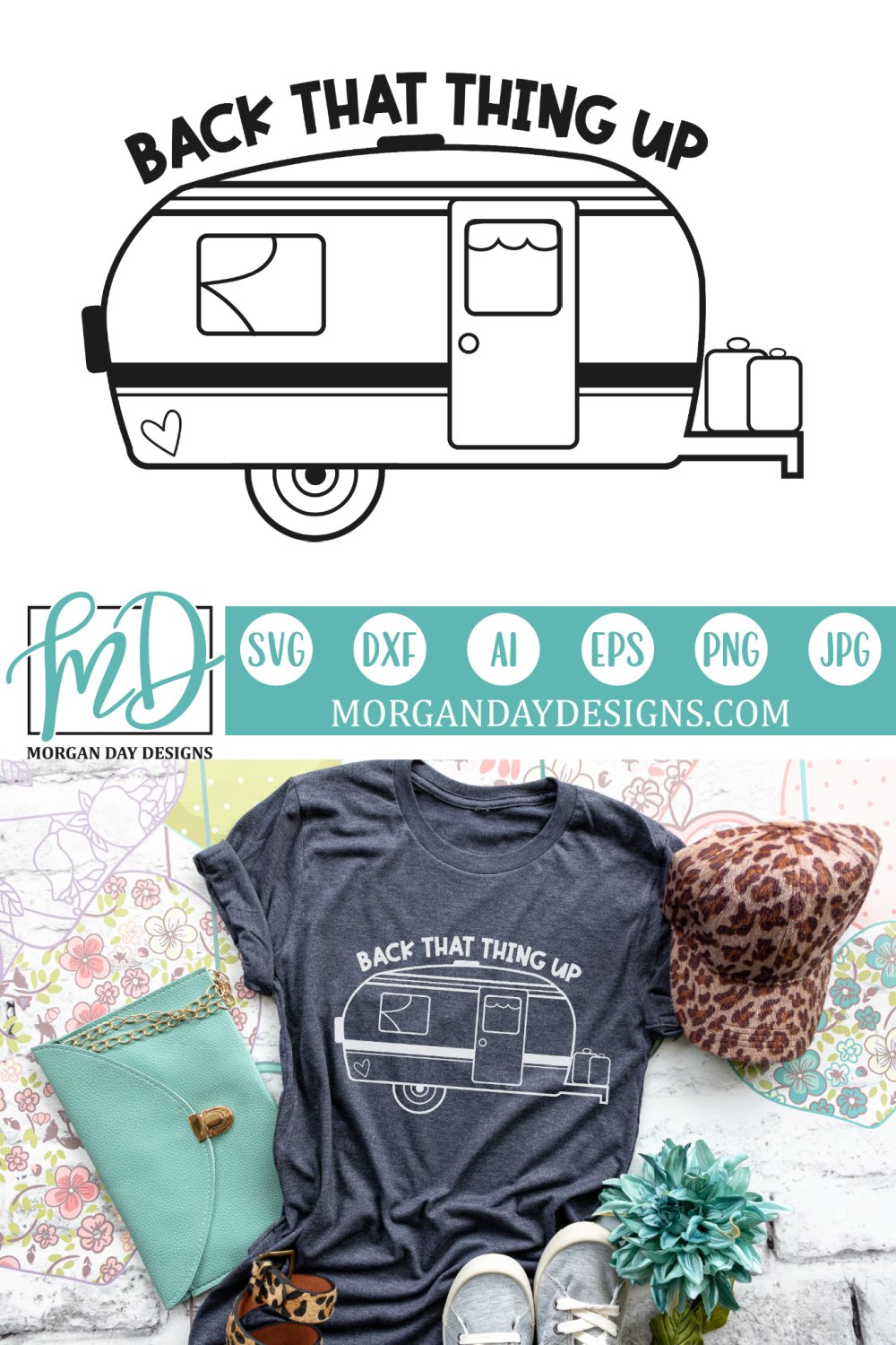 Back That Thing Up SVG DXF PNG Cut File