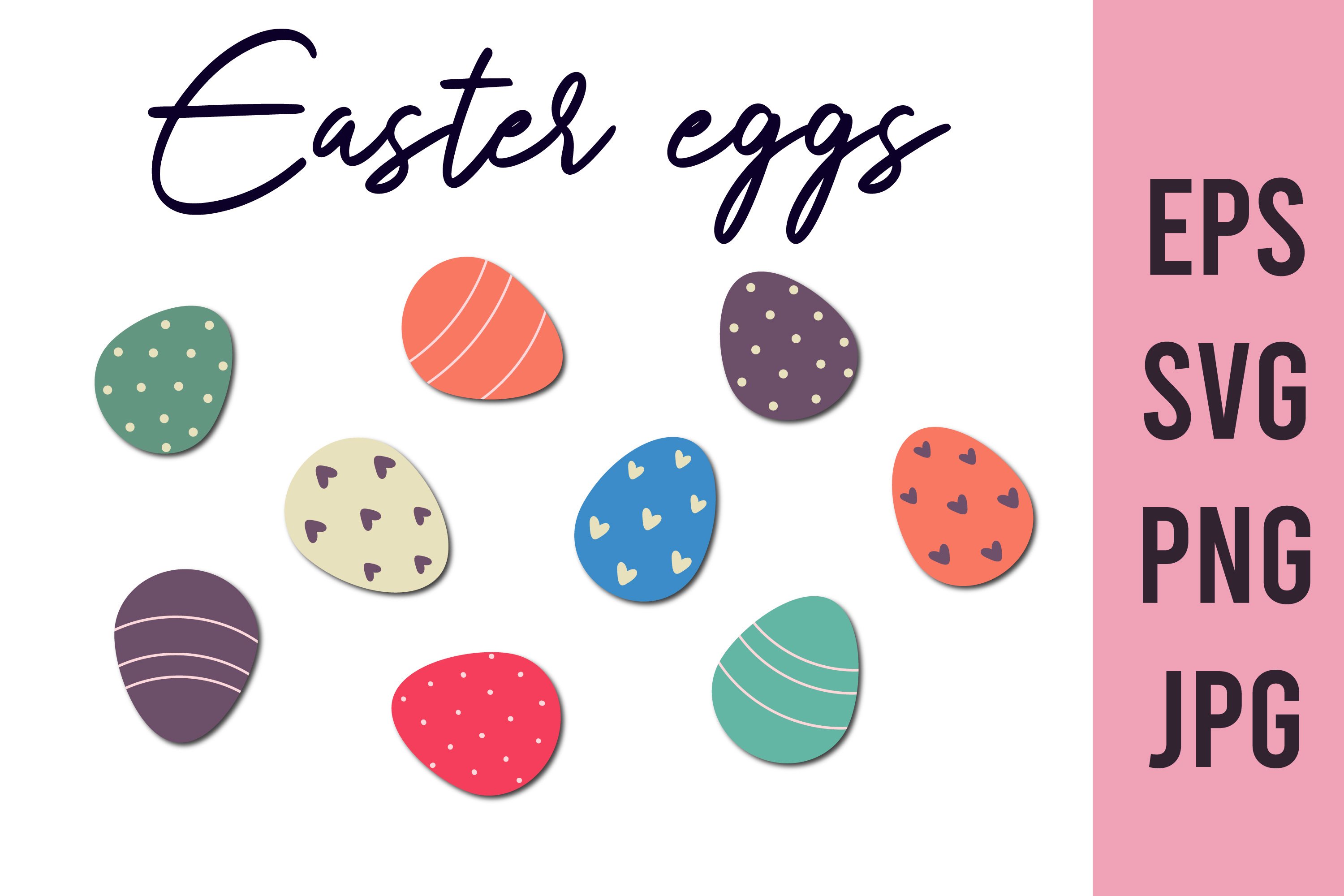 Easter eggs | Easter egg SVG | Files for Cricut (1288374)