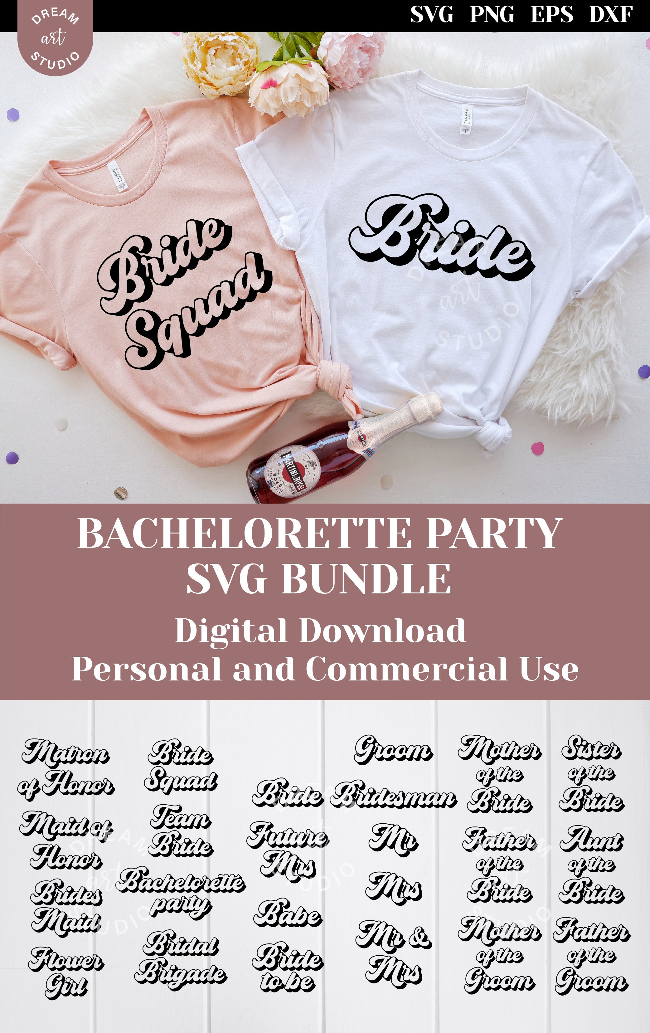 Bachelorette Party SVG BUNDLE Bridal party svg Wedding Svg