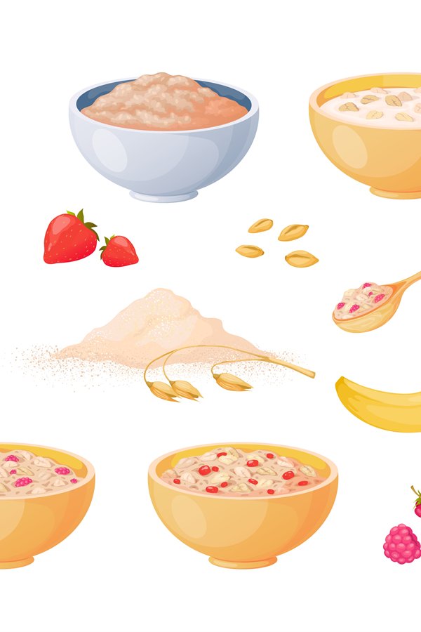 Bowl Of Oatmeal Cartoon