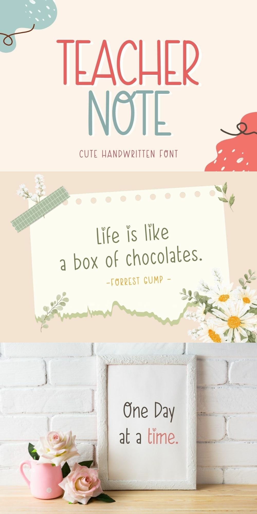 Teacher Note - Handwritten Font