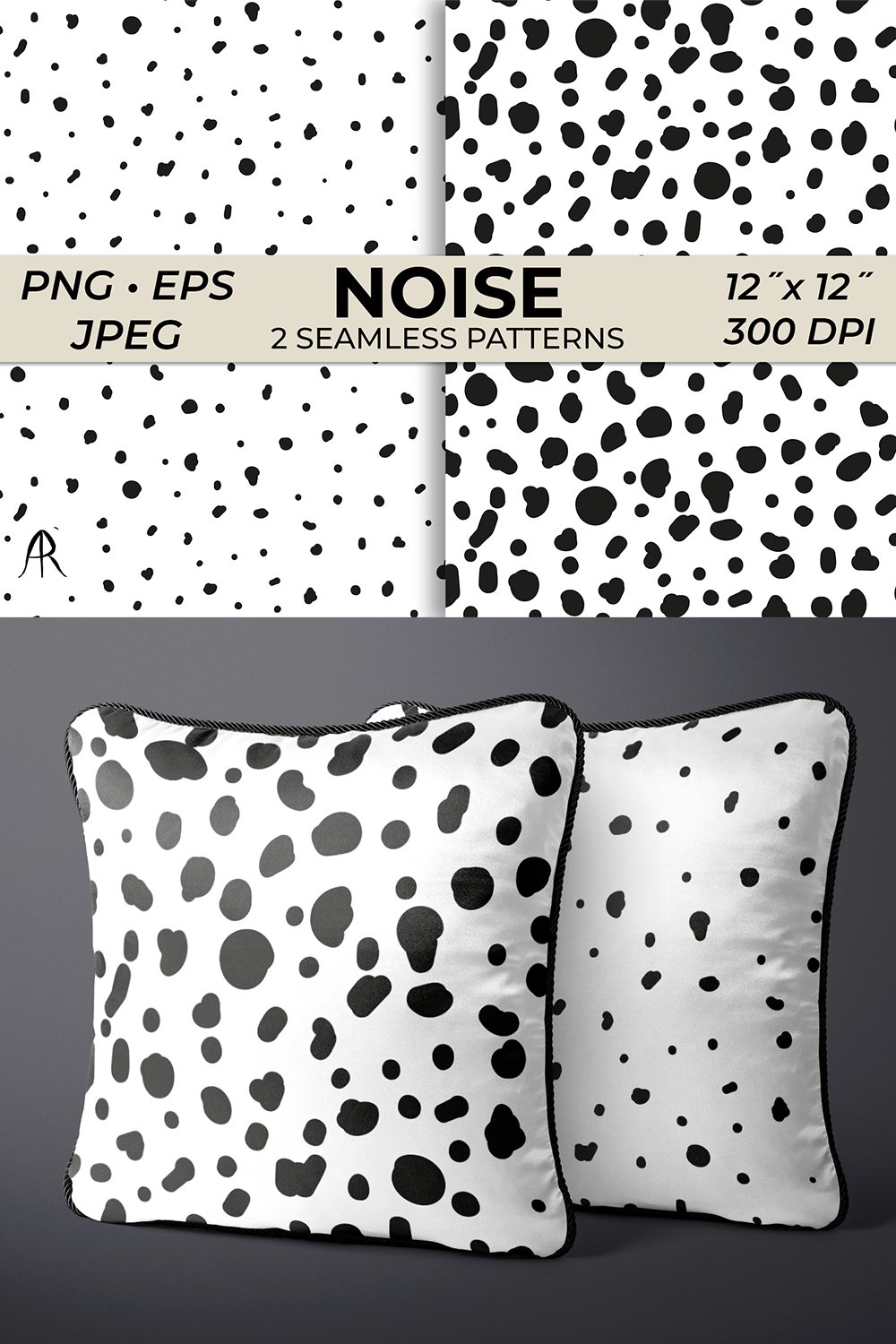 Hand-Drawn Doodle Dot Digital Papers | Craft Overlays