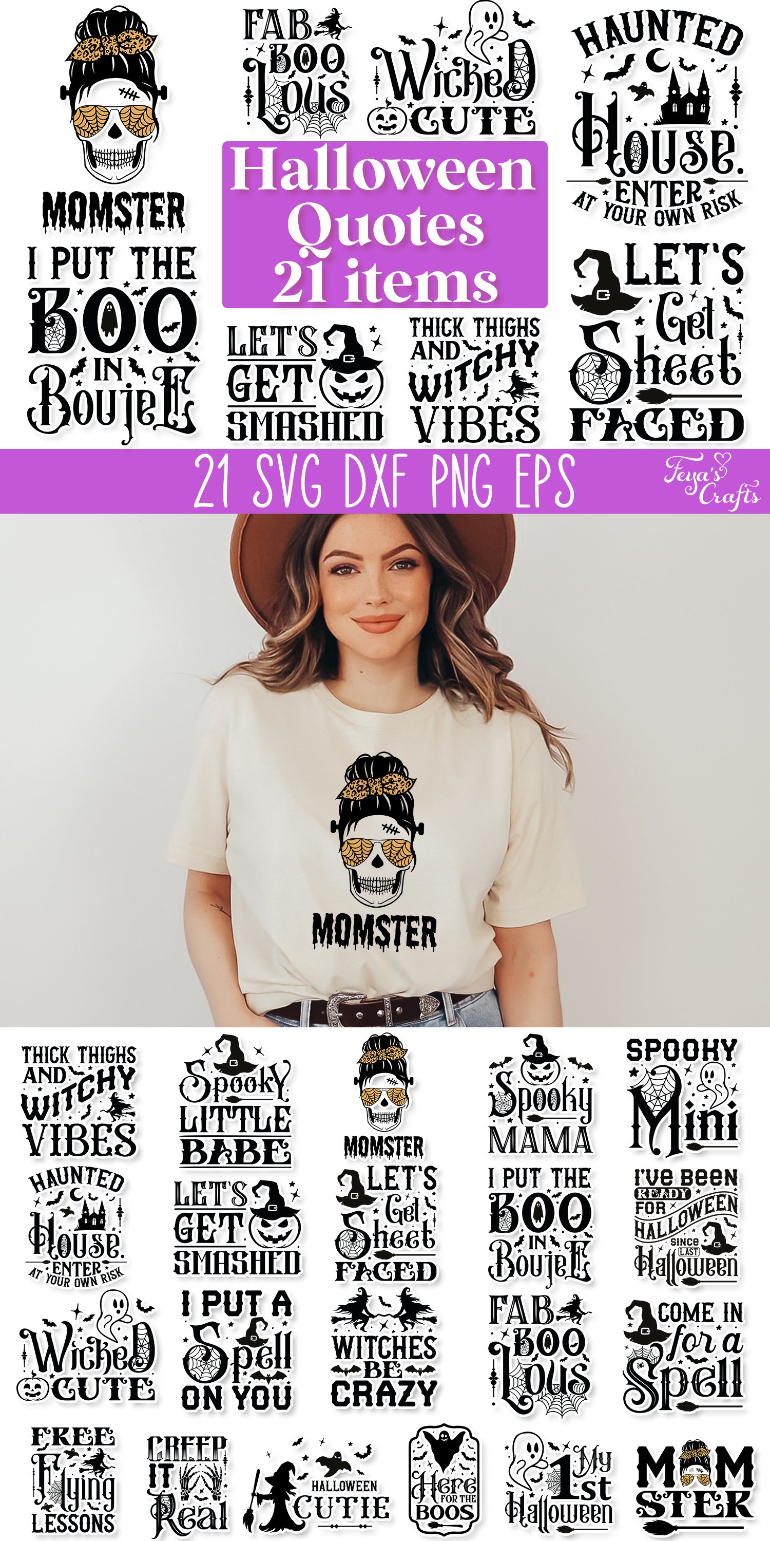 Halloween SVG Quotes Bundle