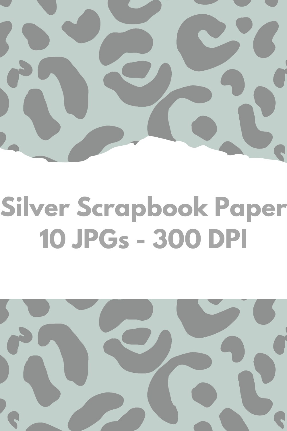 Silver Scrapbook Paper