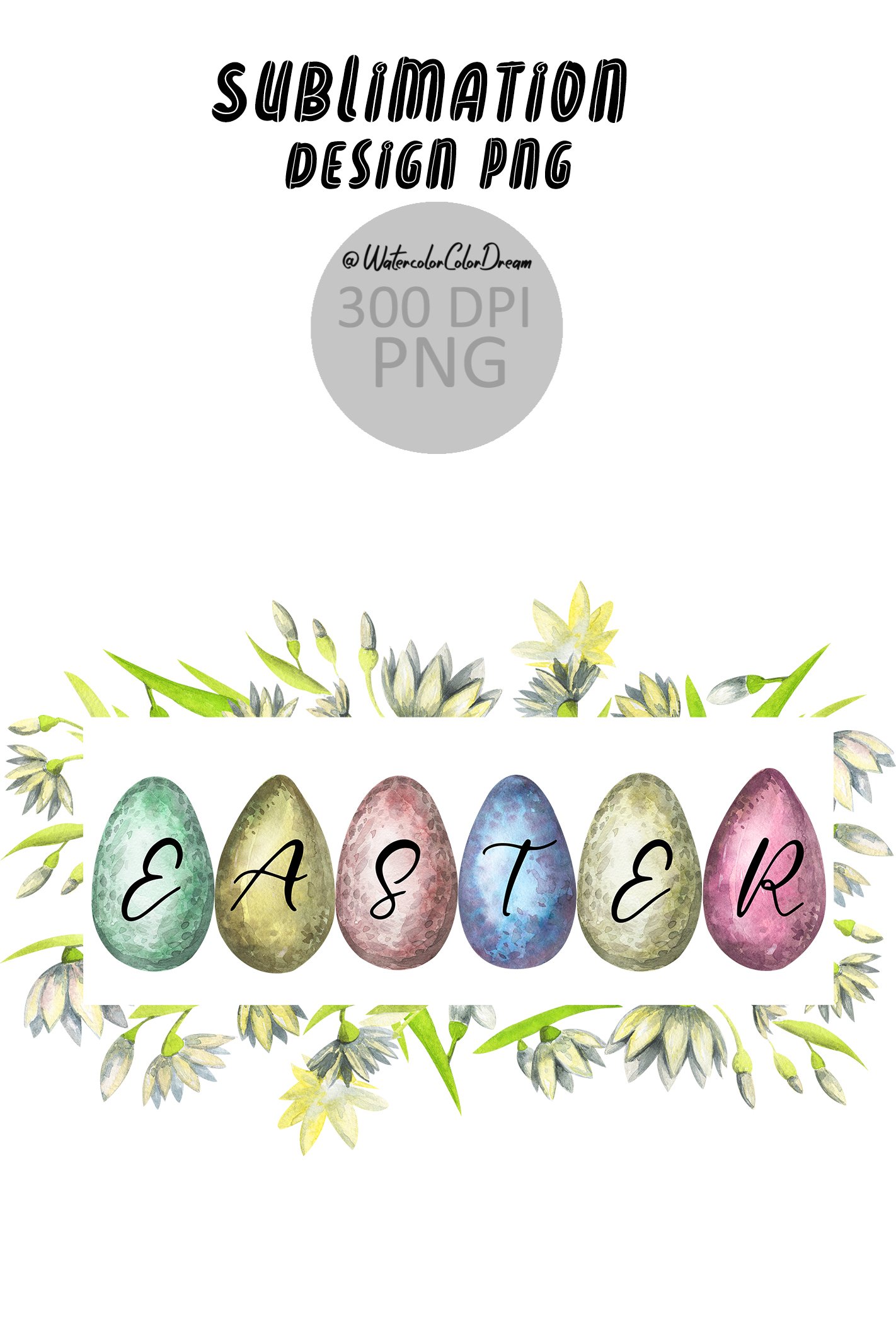 Easter Sublimation Design For Printable