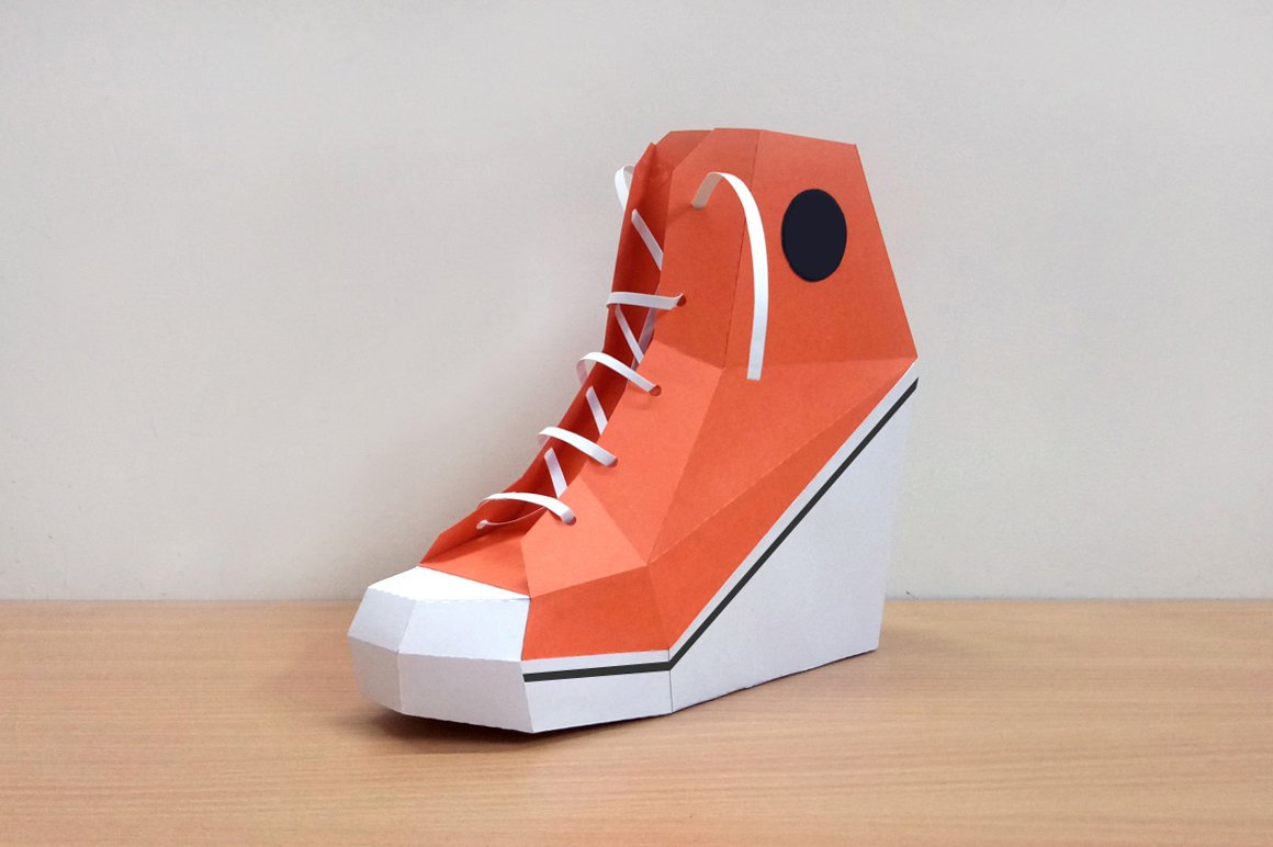 DIY Papercraft Shoe - 3d papercraft (98066)
