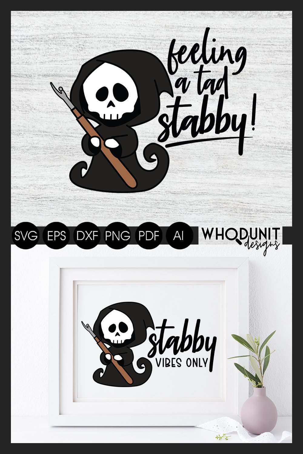 Seam Reaper SVG | Sewing cut file | Feeling Stabby