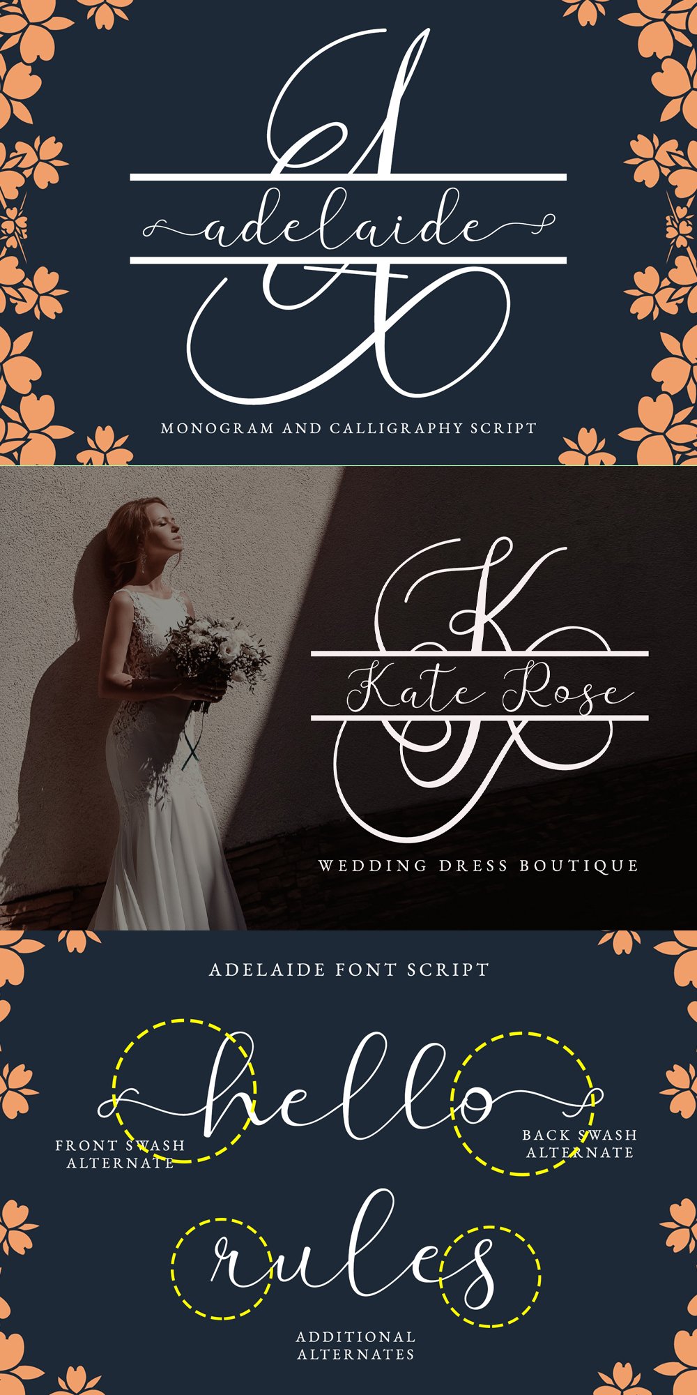 Adelaide - Script and Monogram Duo