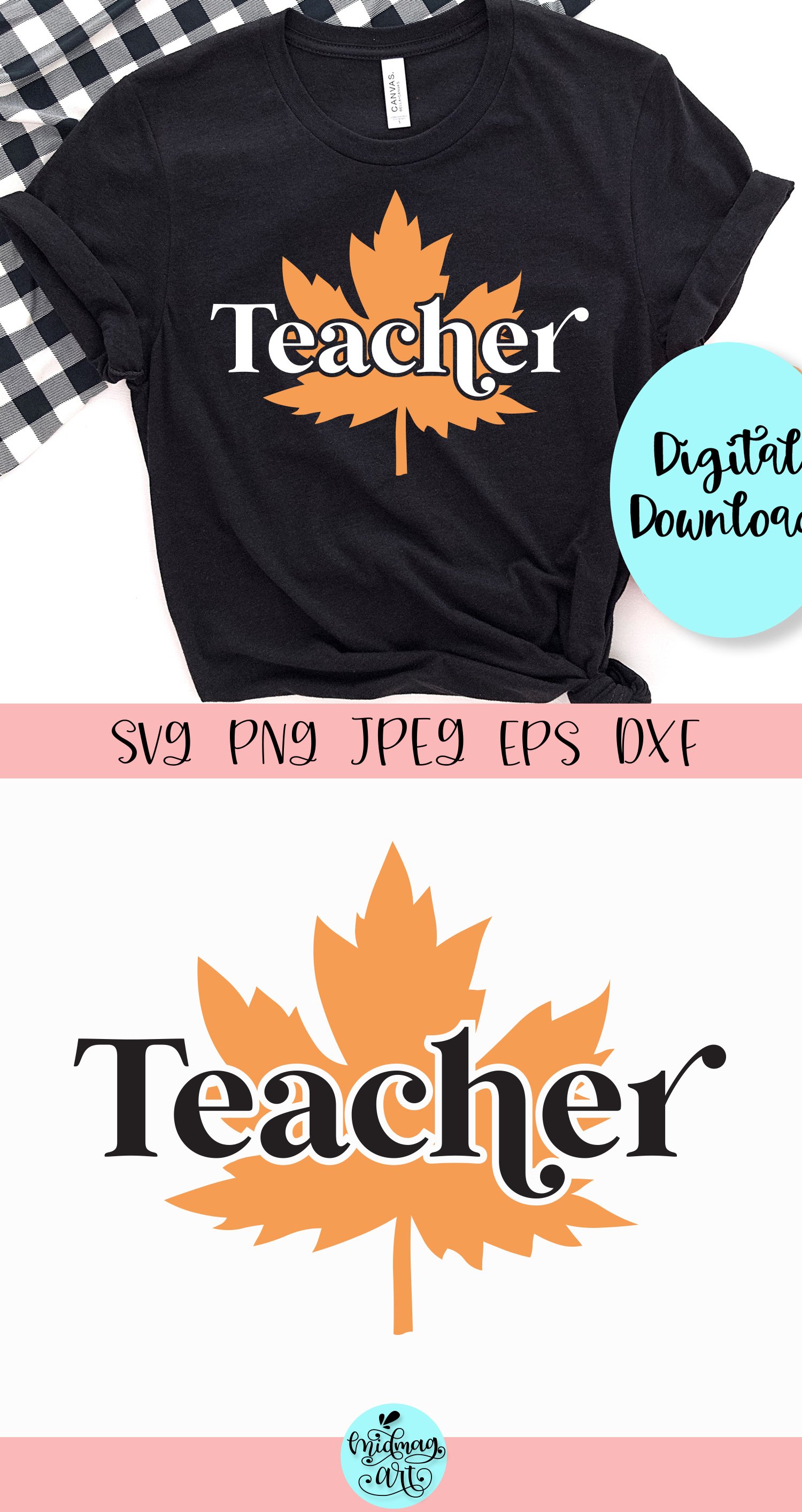 Teacher fall svg, fall svg