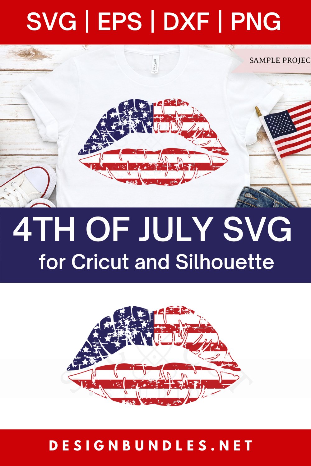 Distressed American Girl Lips SVG Files