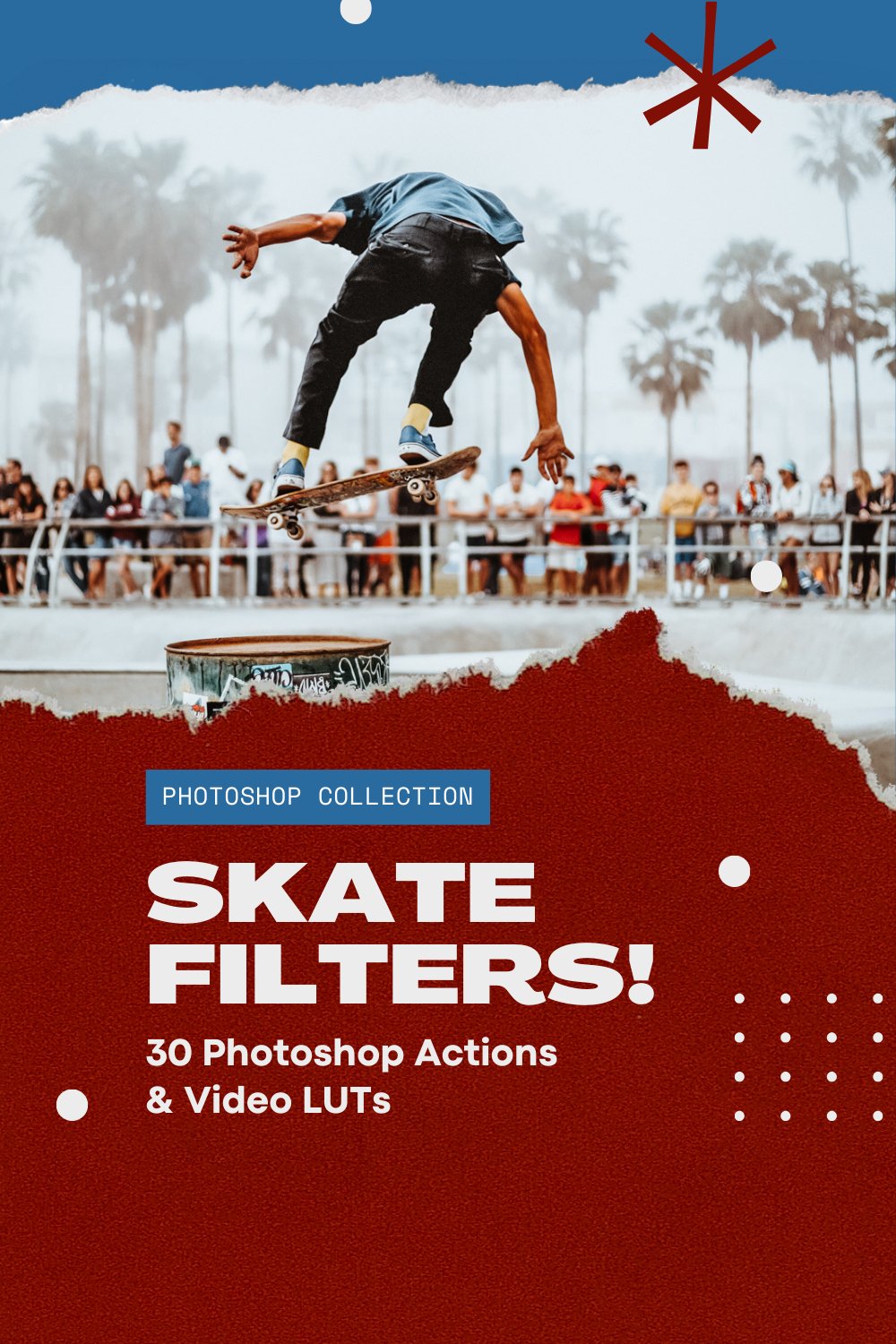30 Skate Photoshop Actions & Video LUTs