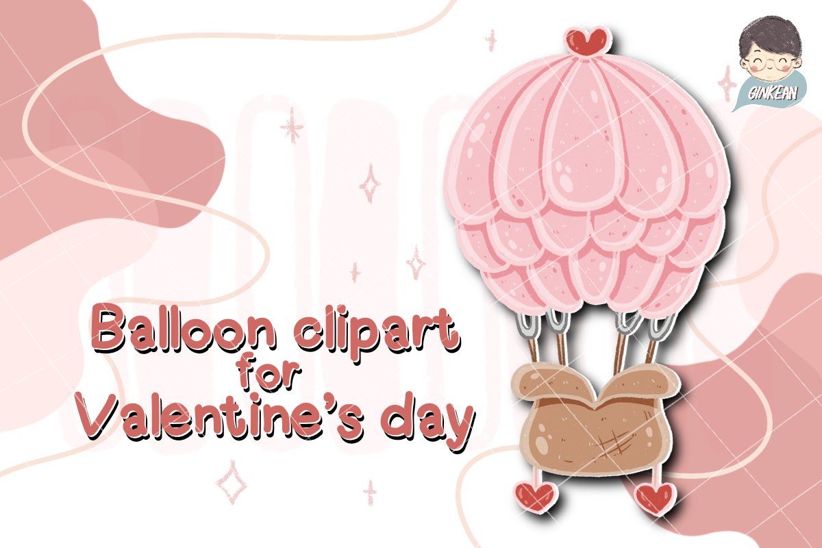 Valentine Balloon, balloon png, balloon clipart, pink balloo