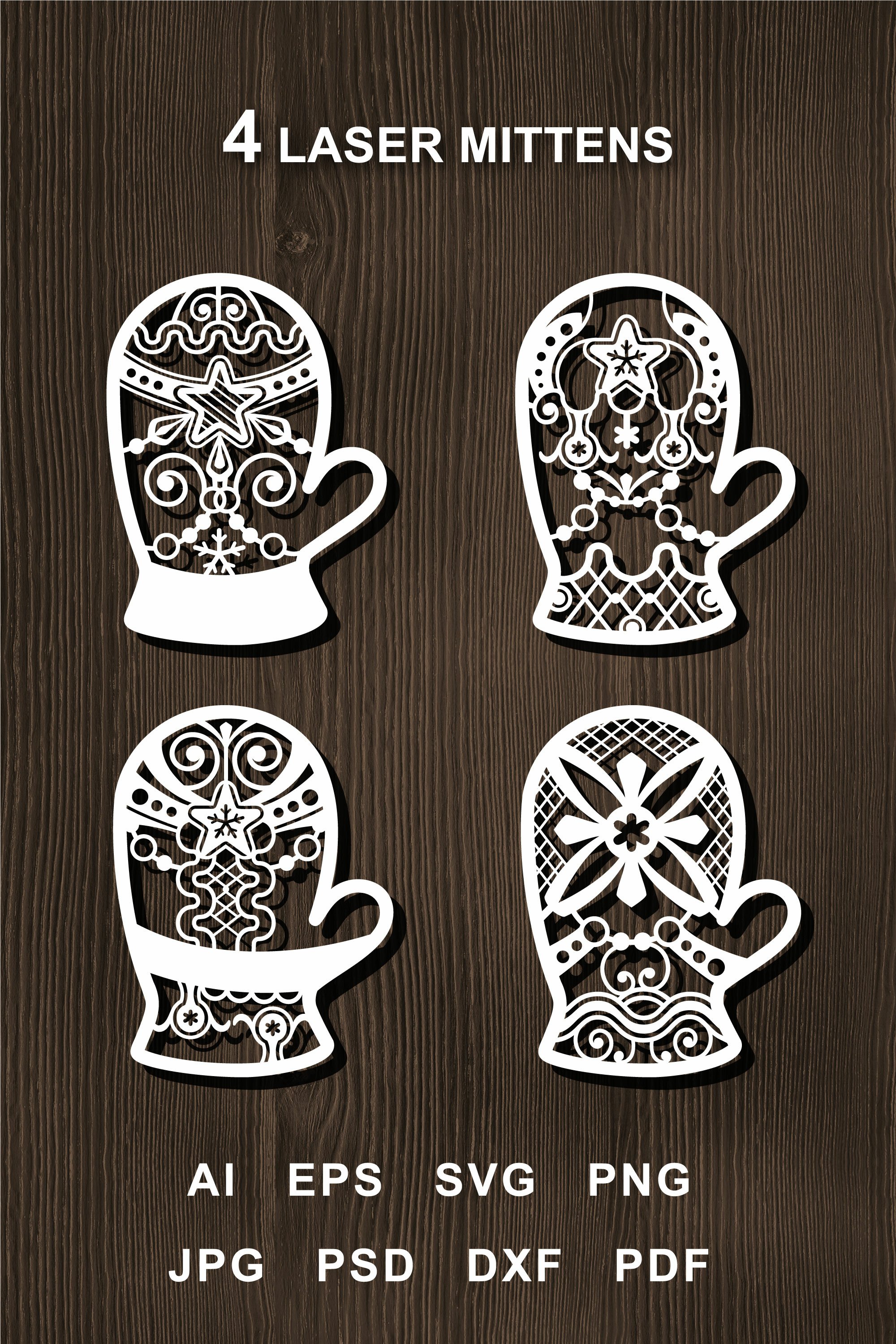 Mittens SVG Cut file for Crafters (1657440)