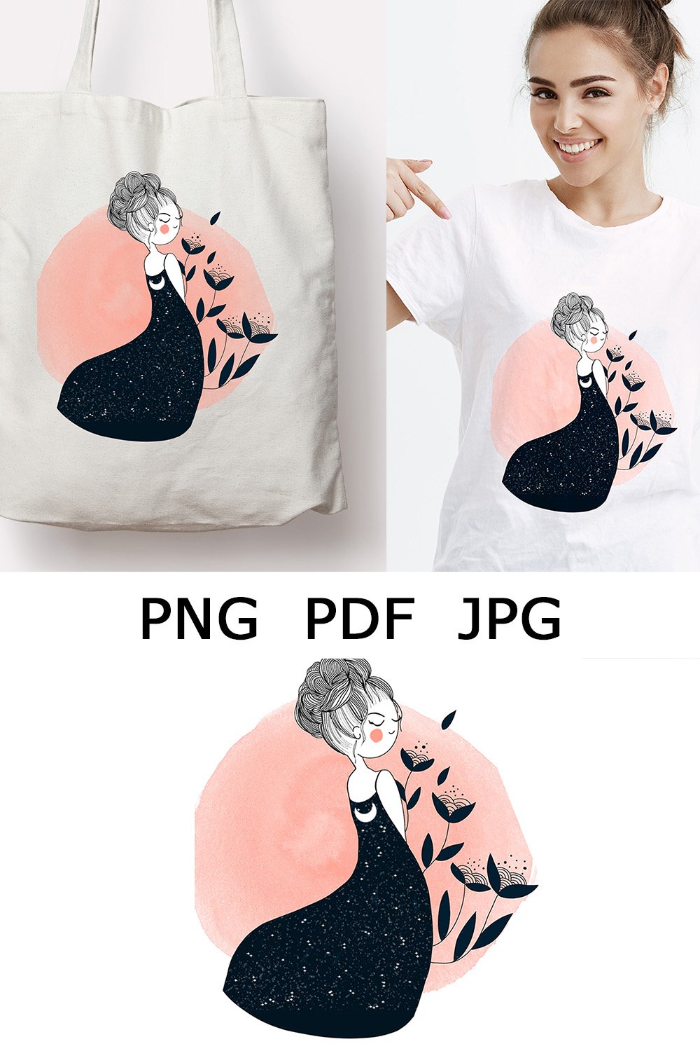 Sublimation print cute girl. Princess. Cute girl PNG, PDF