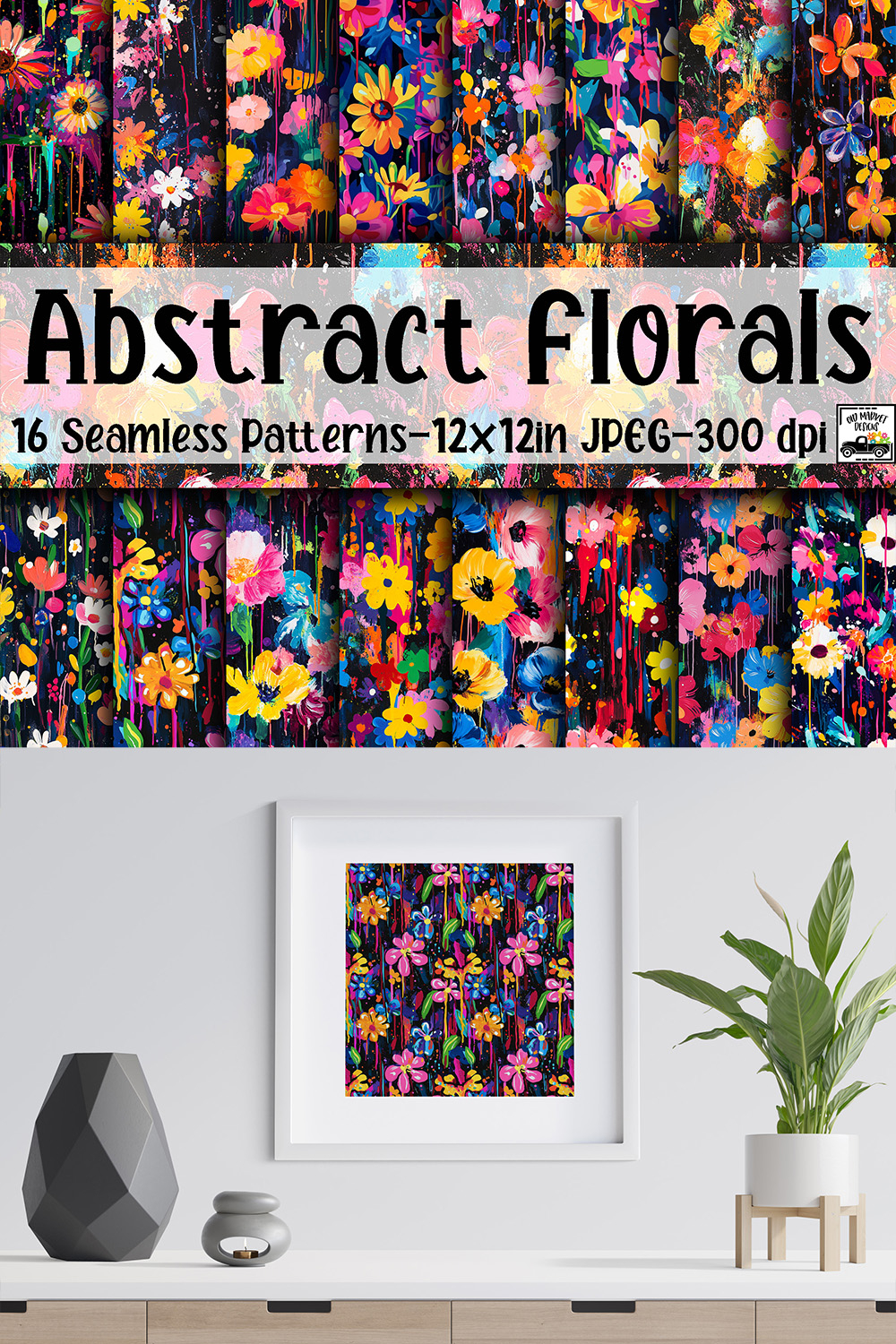 Seamless Cherry Blossoms Digital Paper