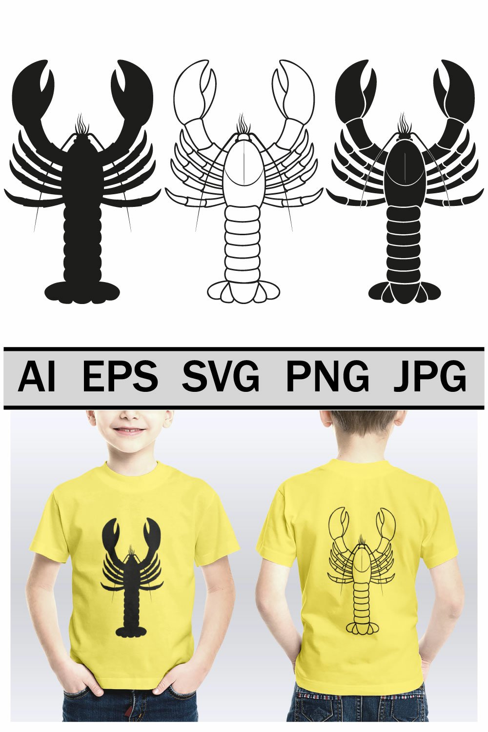Lobster Svg, Lobster Monogram Svg (1853926)