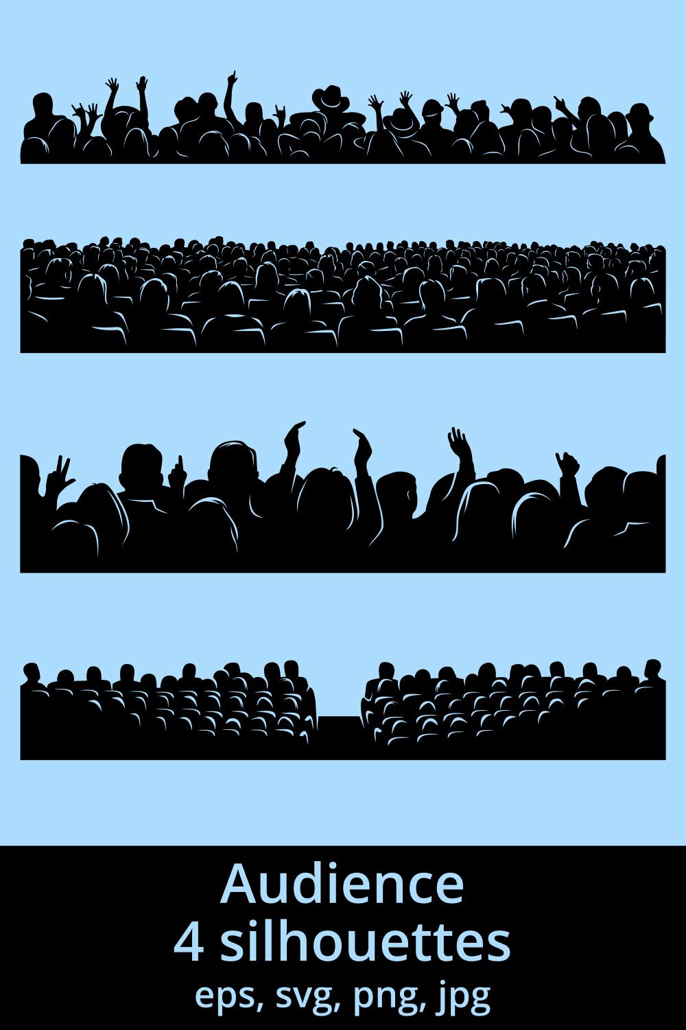 Audience Silhouettes Set