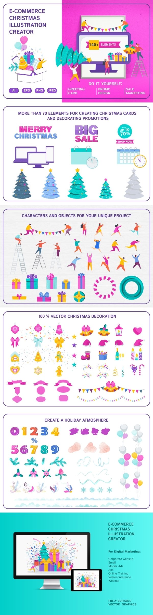 E-COMMERCE CHRISTMAS ILLUSTRATION CREATOR