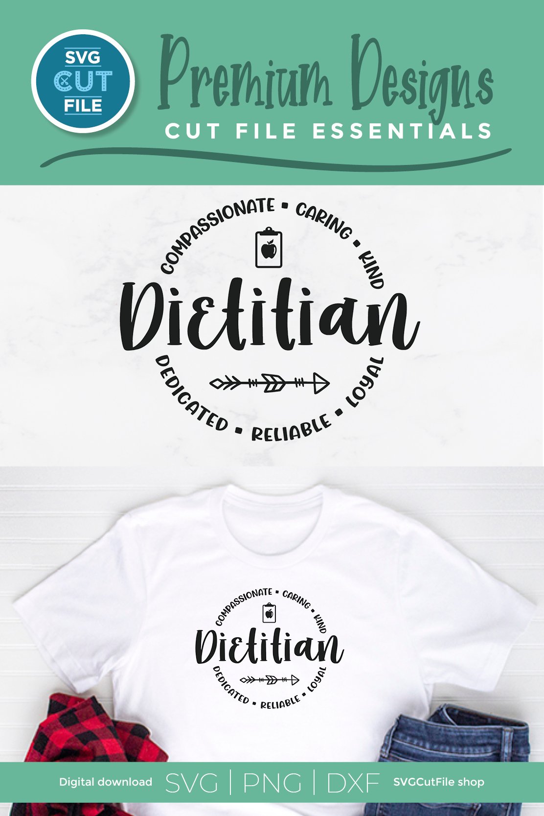 Dietitian svg, registered dietitian design for Cricut
