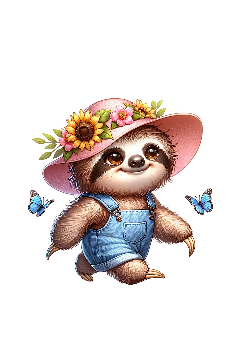Sloth Walking Clipart Sublimation PNG
