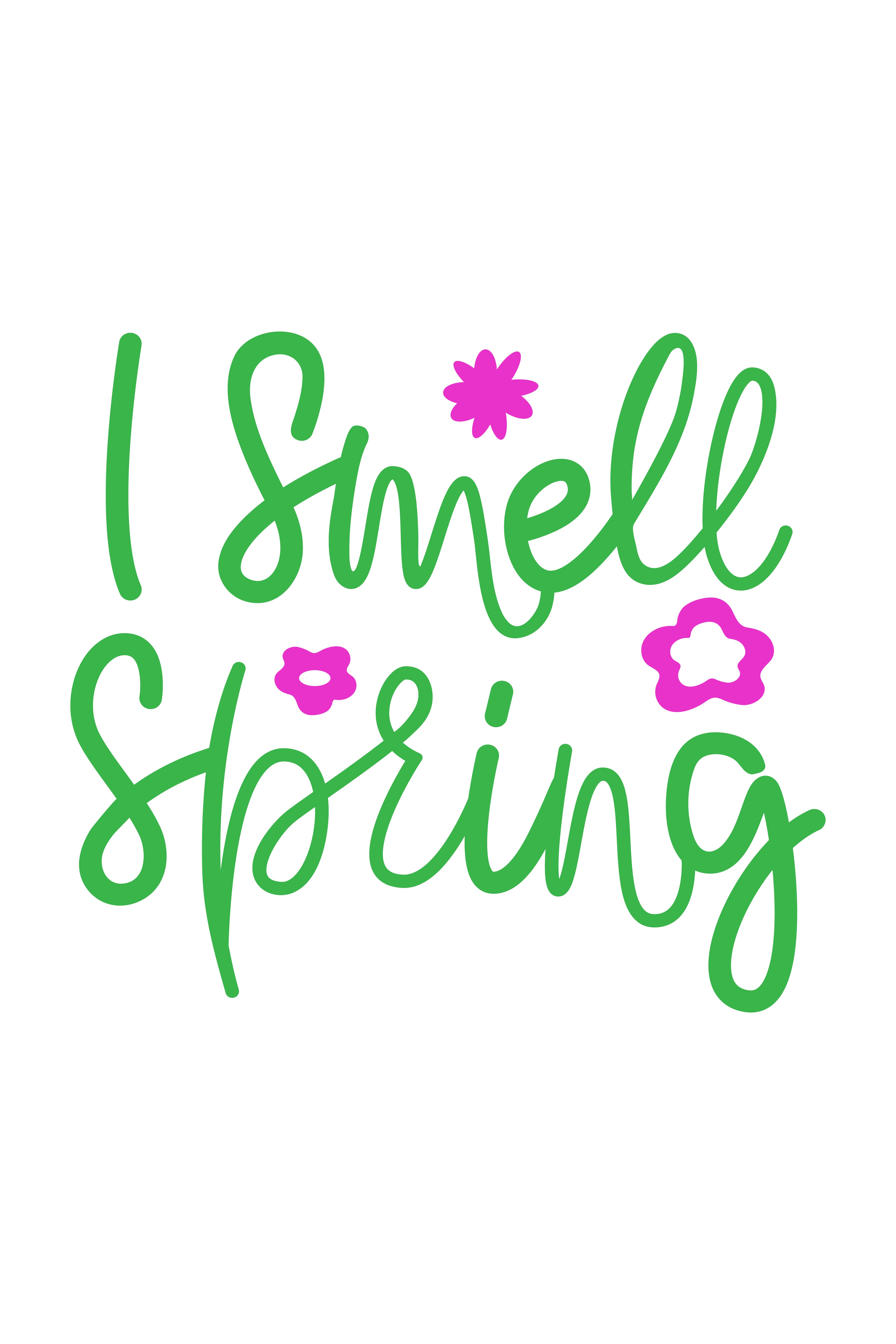 Spring Quotes SVG. I Smell Spring Funny Quotes SVG