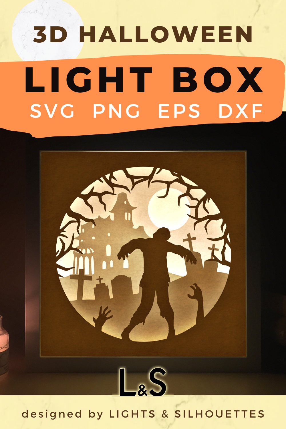 Halloween LightBox | Shadowbox Template