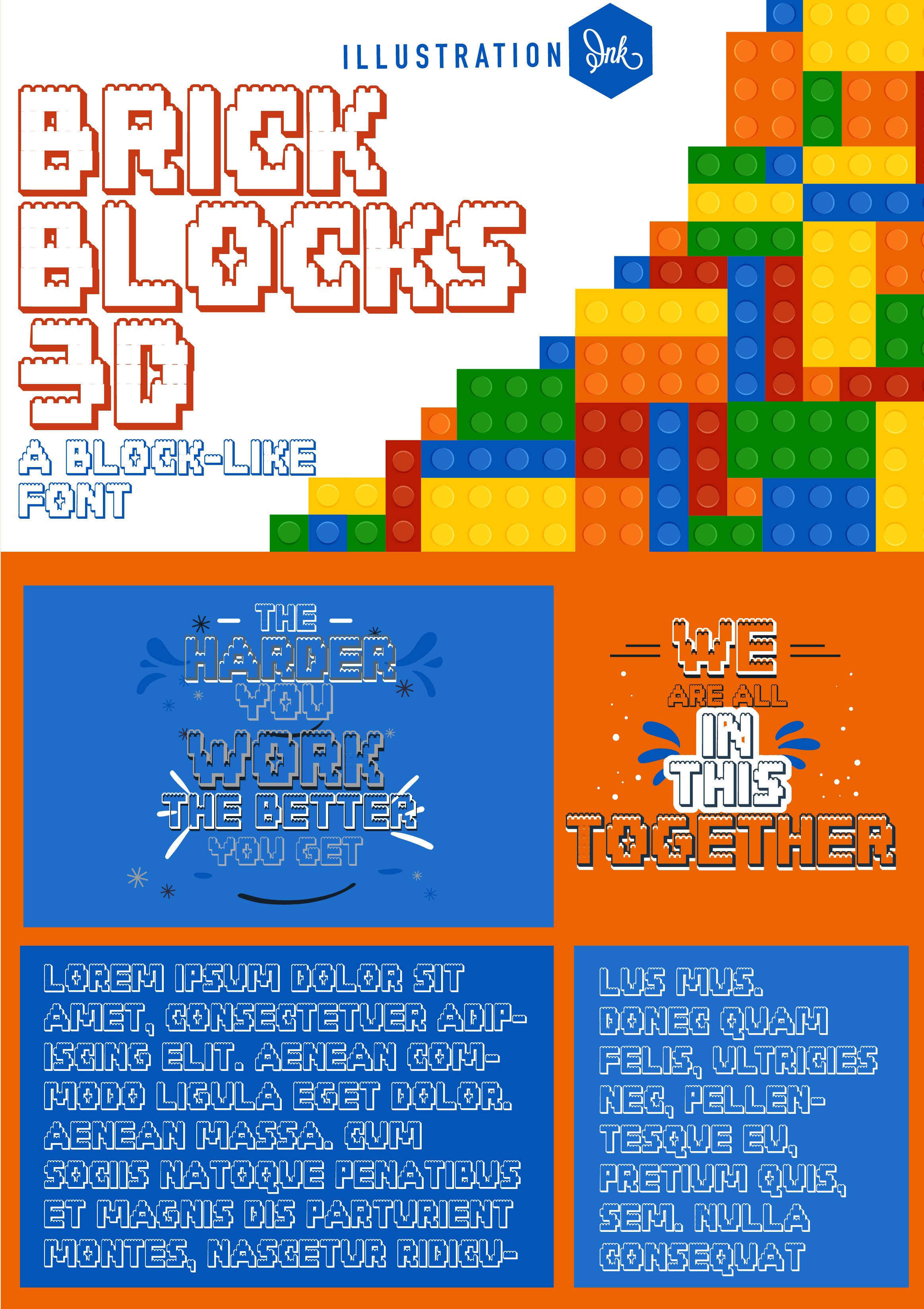 Hand-crafted font for kids