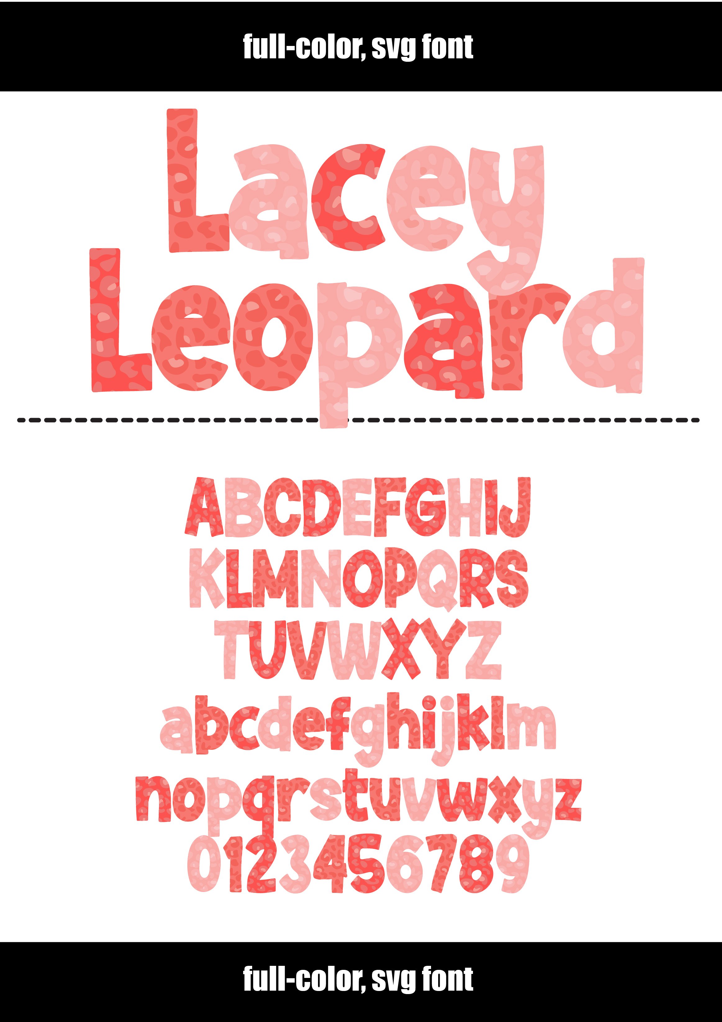 Full Color Pink SVG Font: A Whimsical and versatile font