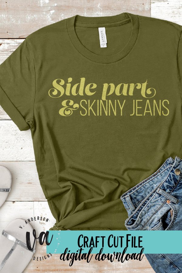 Side Part and Skinny Jeans SVG (1205103)