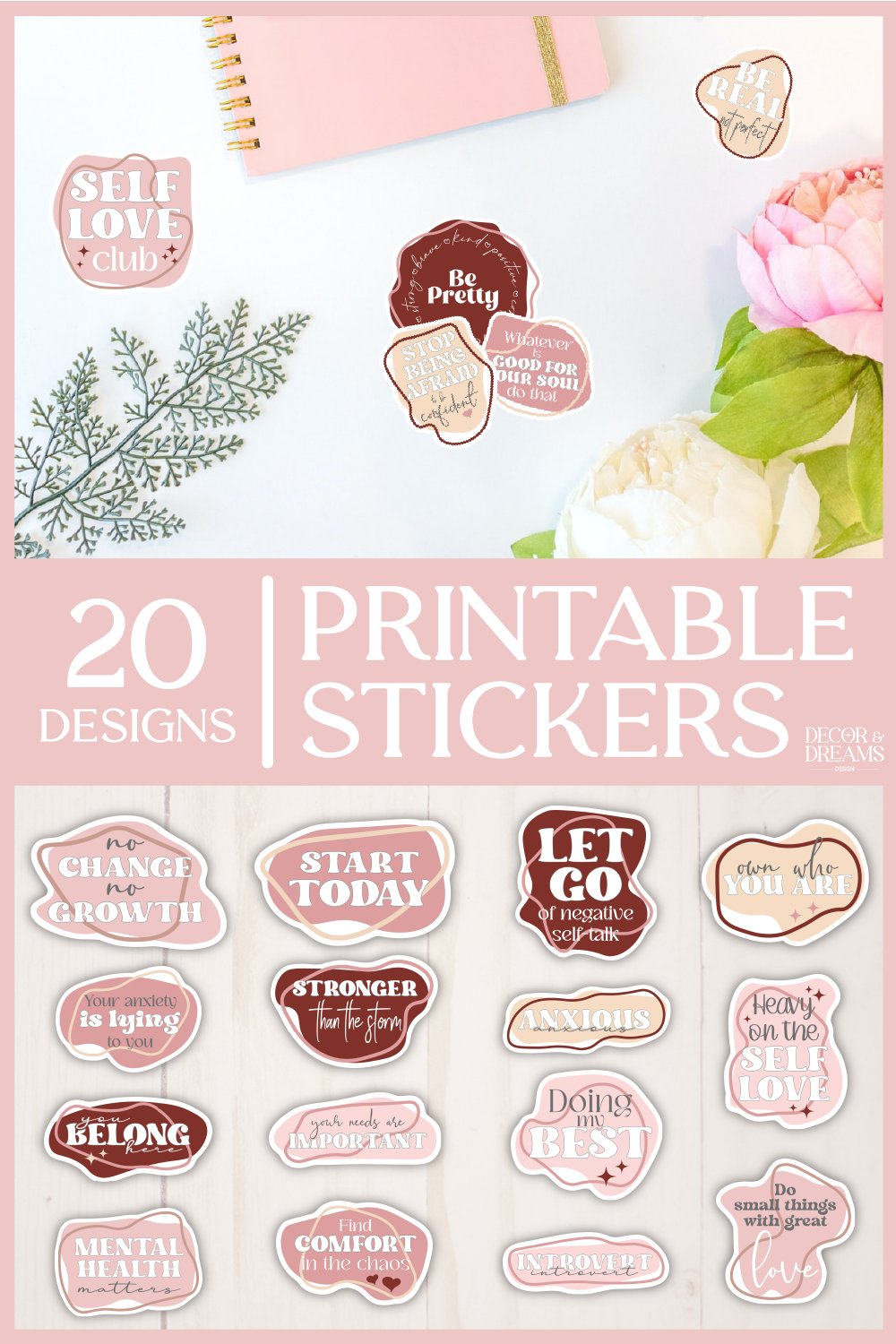 Motivational Sticker Bundle | Self-Love Sticker Bundle