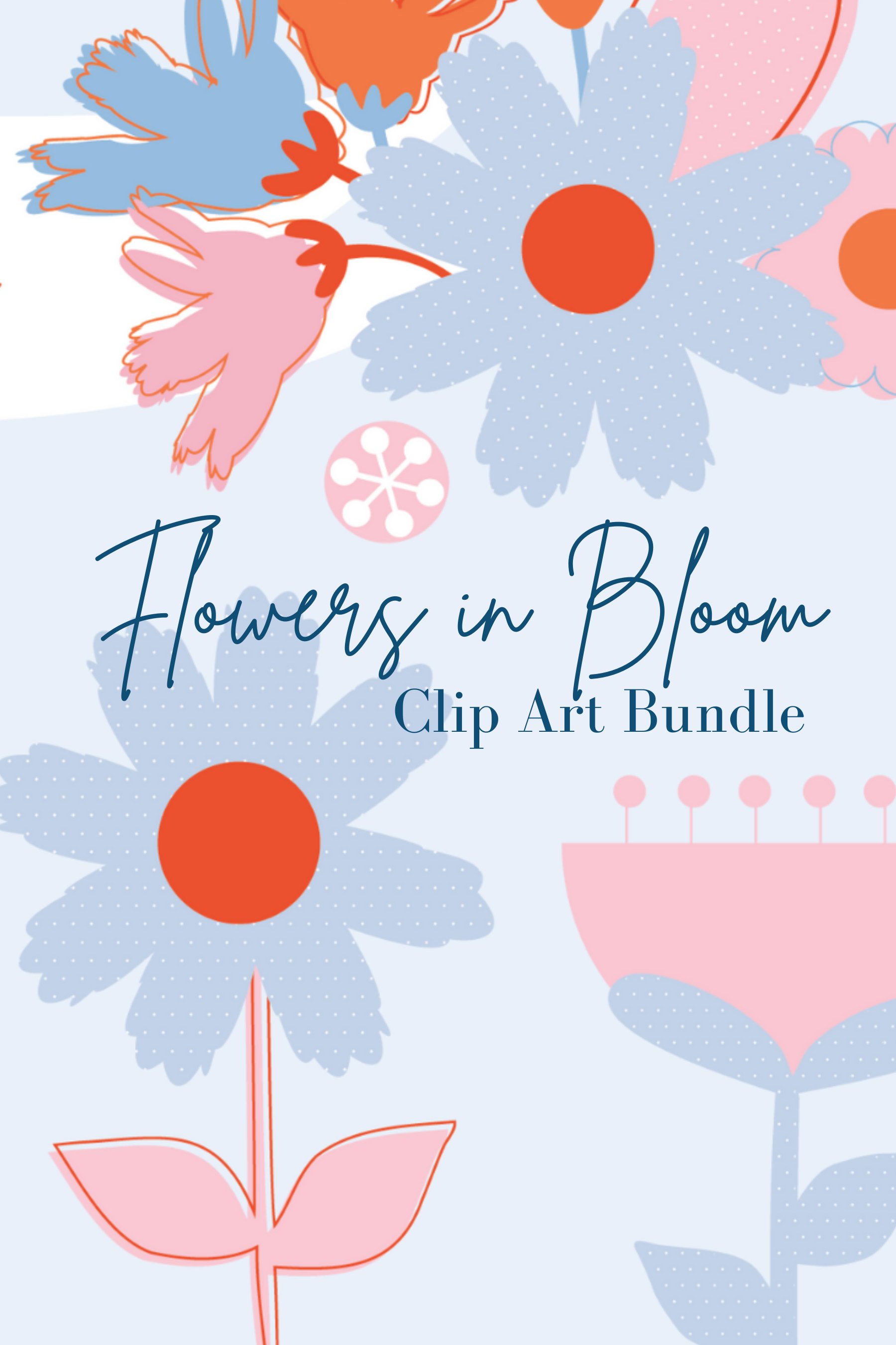Flowers in Bloom Clip Art Bundle