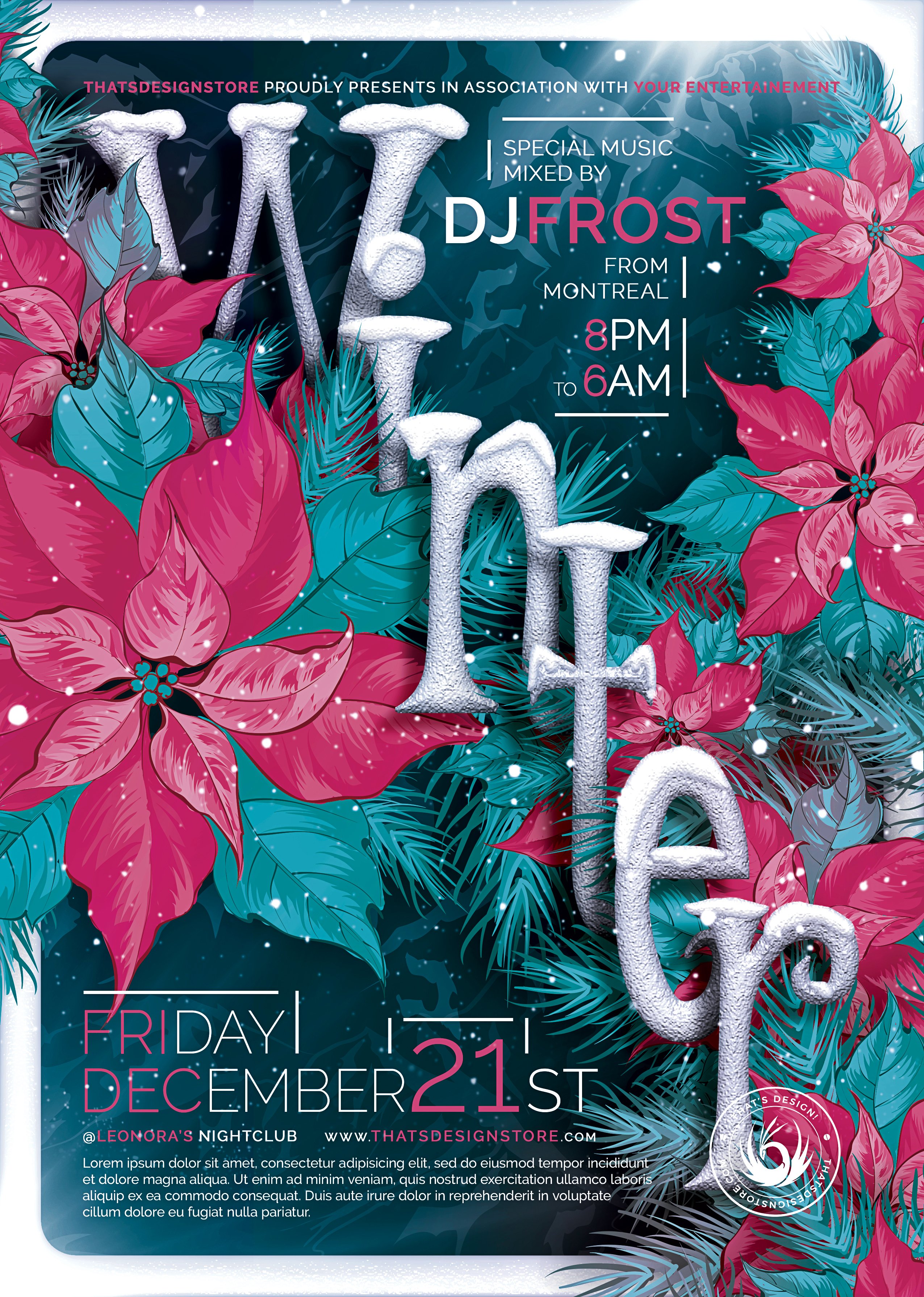 Winter Season Flyer Template V2