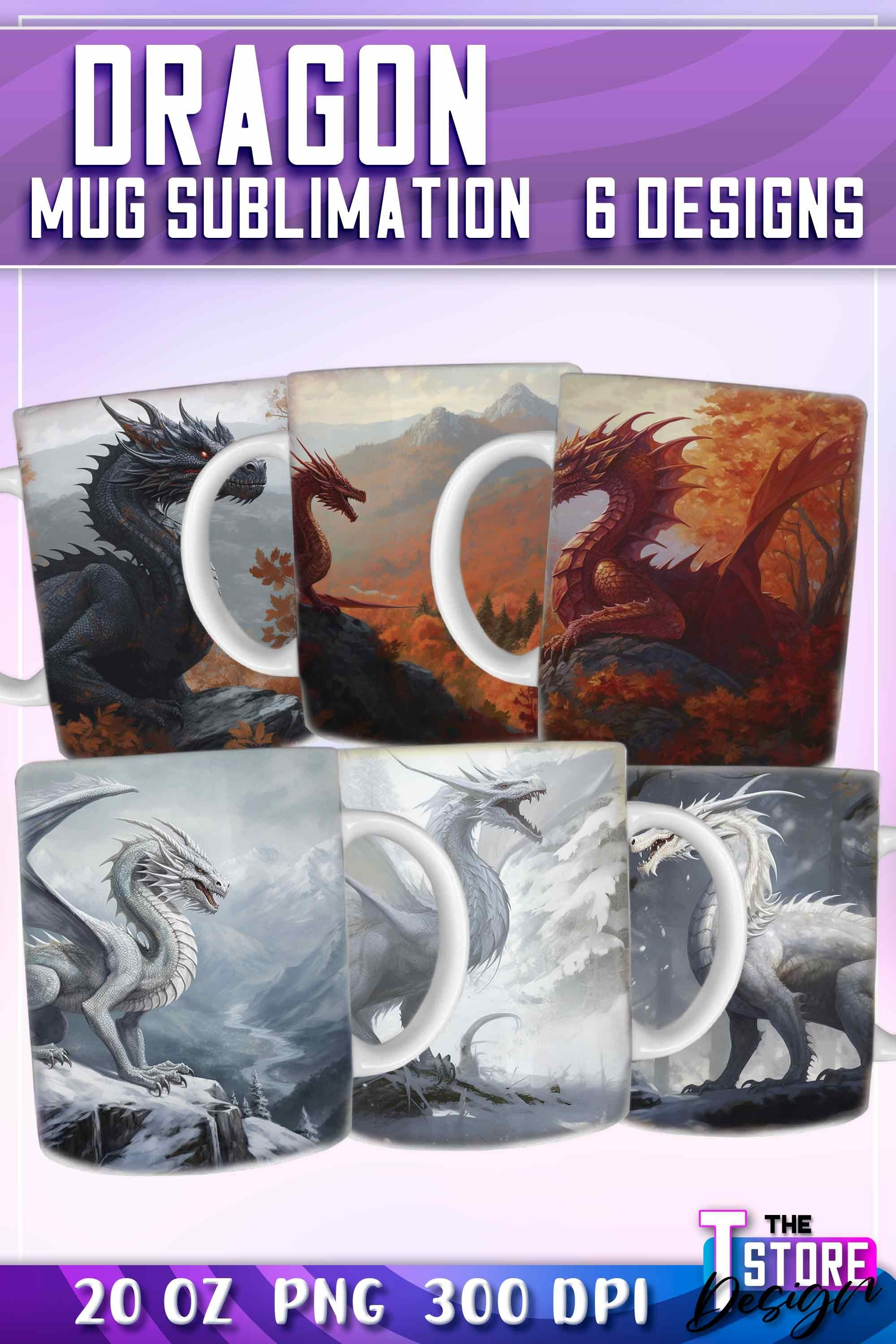 Dragon Mug Sublimation Bundle|Dragon 11oz Mug|15 (2743711)