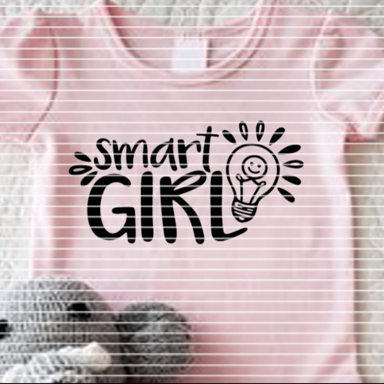 smart Girl SVG DXF Cutting File
