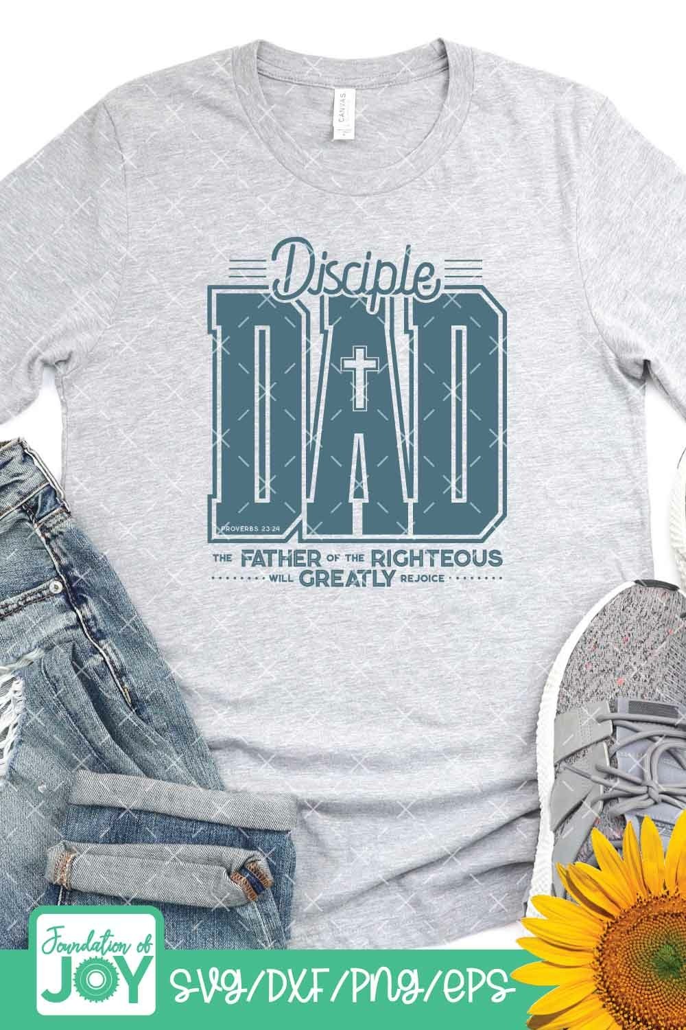 Disciple Dad svg, BIble Verse svg, Father's Day svg