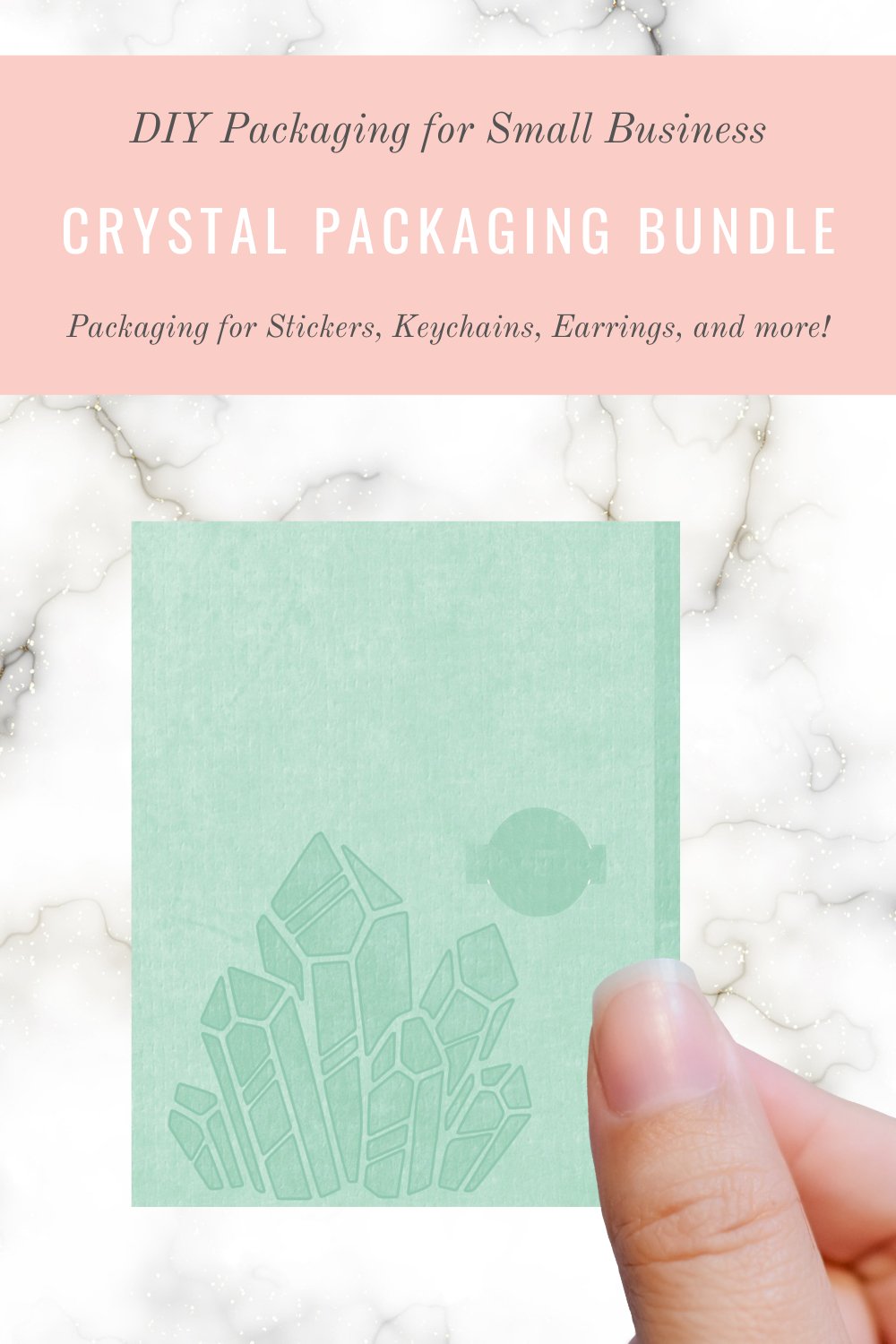 Crystal Packaging Bundle Stickers Keychains Earrings