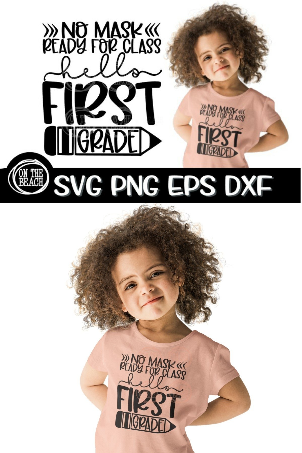 Hello First Grade No Mask - Ready For Class- SVG PNG EPS DXF