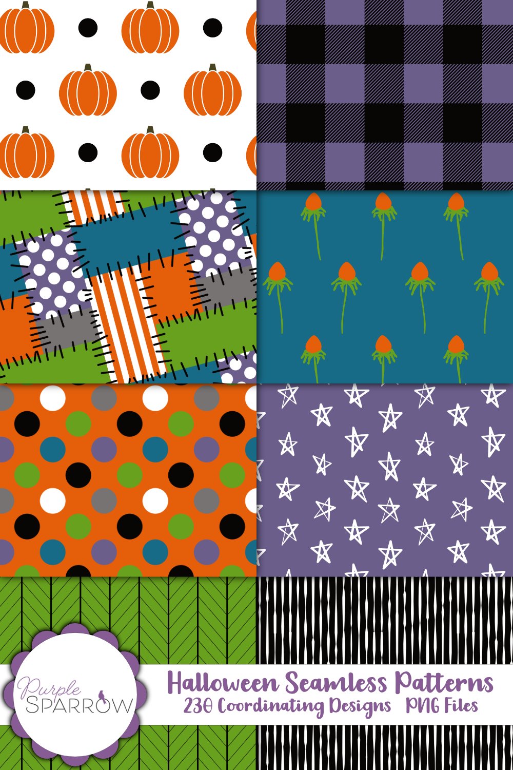 Halloween Seamless Patterns | 230 PNG Files